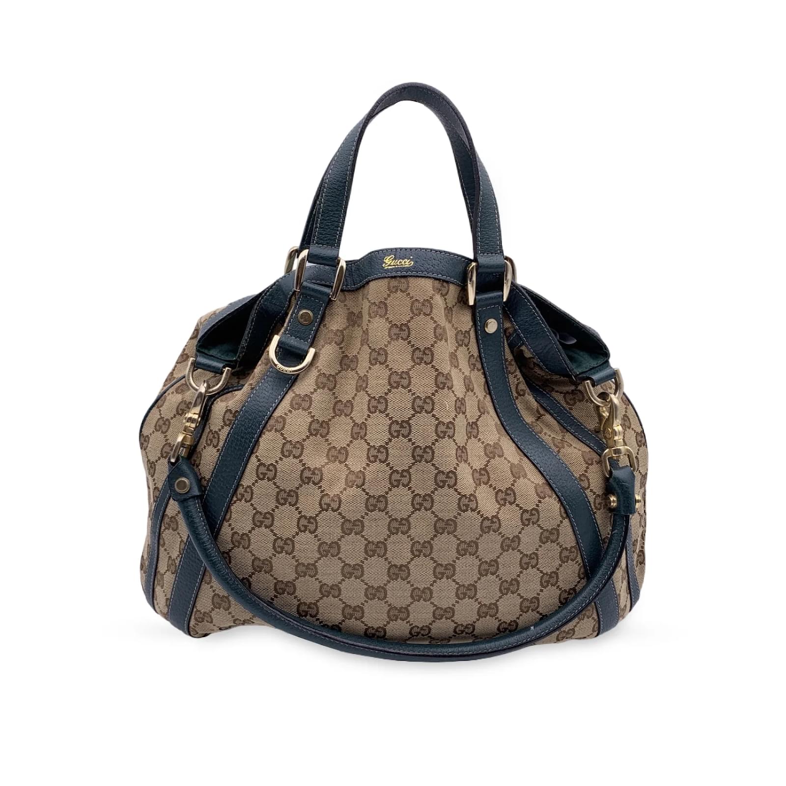 Gucci Beige Monogram Canvas Tote Shoulder Bag Cloth ref.922396 - Joli ...