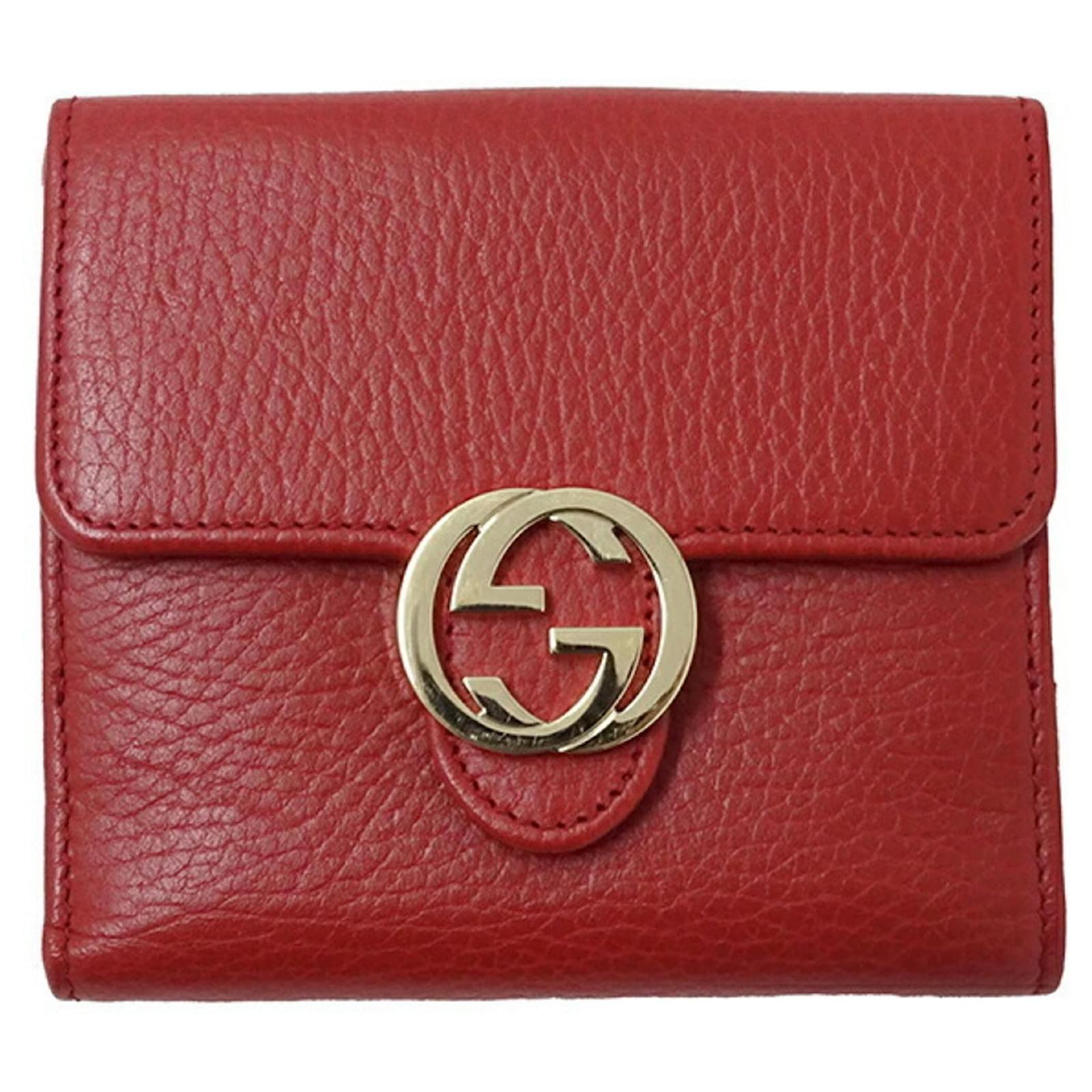 Gucci Interlocking G Red Leather ref.923898 - Joli Closet