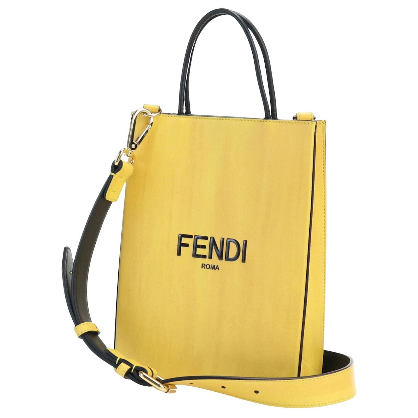 Fendi Yellow Leather ref.923975 - Joli Closet