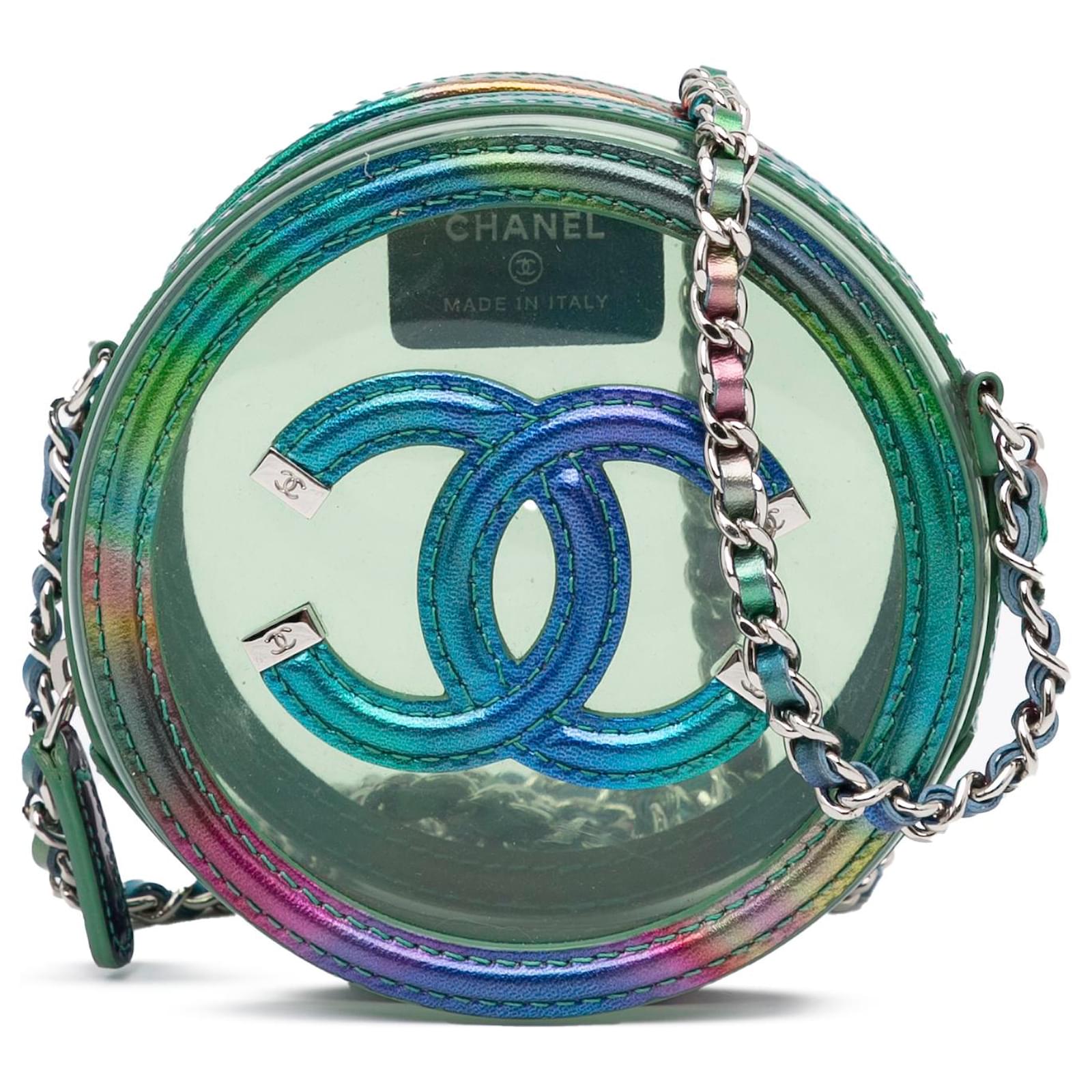 Chanel Multi CC Filigree Rainbow Round Crossbody Bag Multiple colors ...