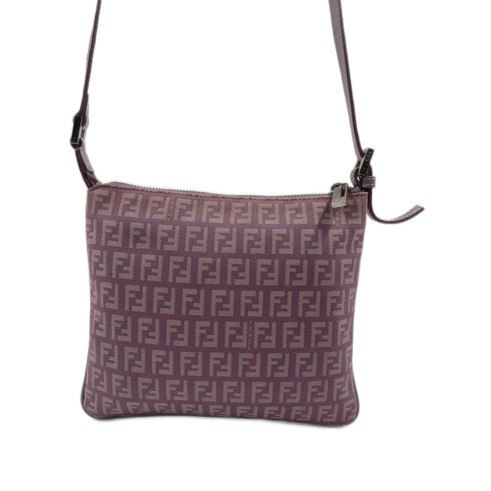 Purple Fabric Fendi Crossbody Bag Cloth ref.924422 - Joli Closet