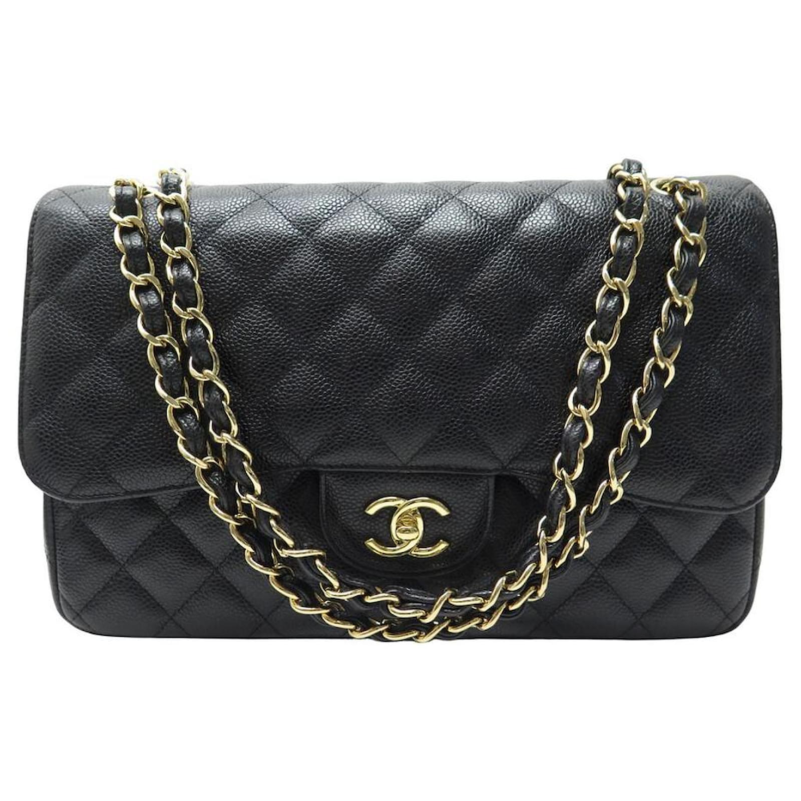 NEUE CHANEL CLASSIC TIMELESS JUMBO CAVIAR LEDER HANDTASCHE NEUE ...