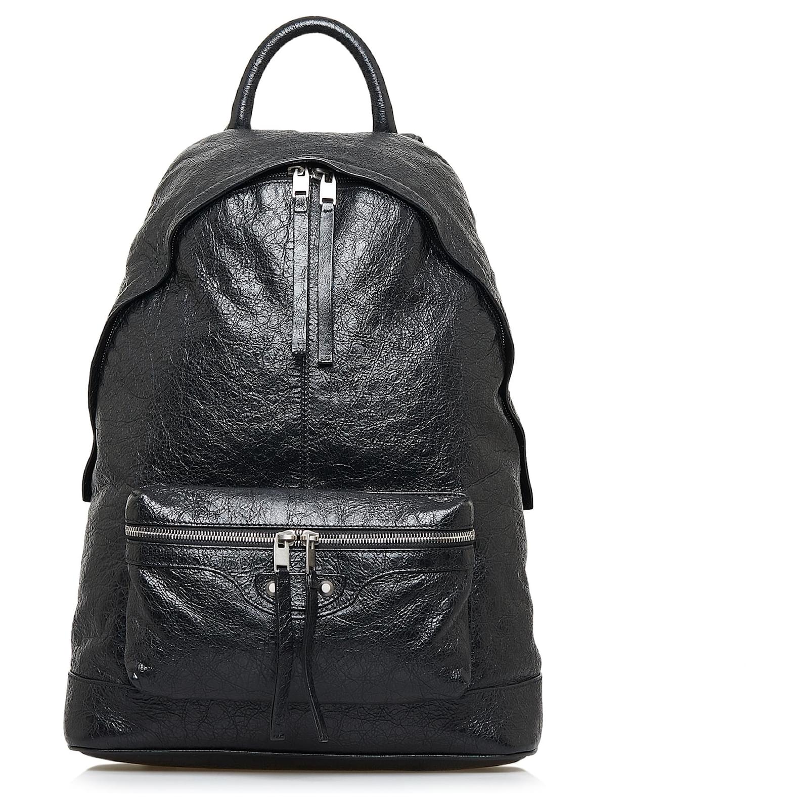 Balenciaga Black Classic City Backpack Leather Pony-style calfskin ref ...