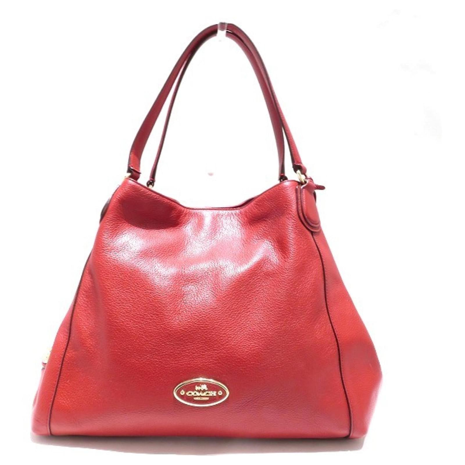 Coach Red Leather ref.929728 - Joli Closet