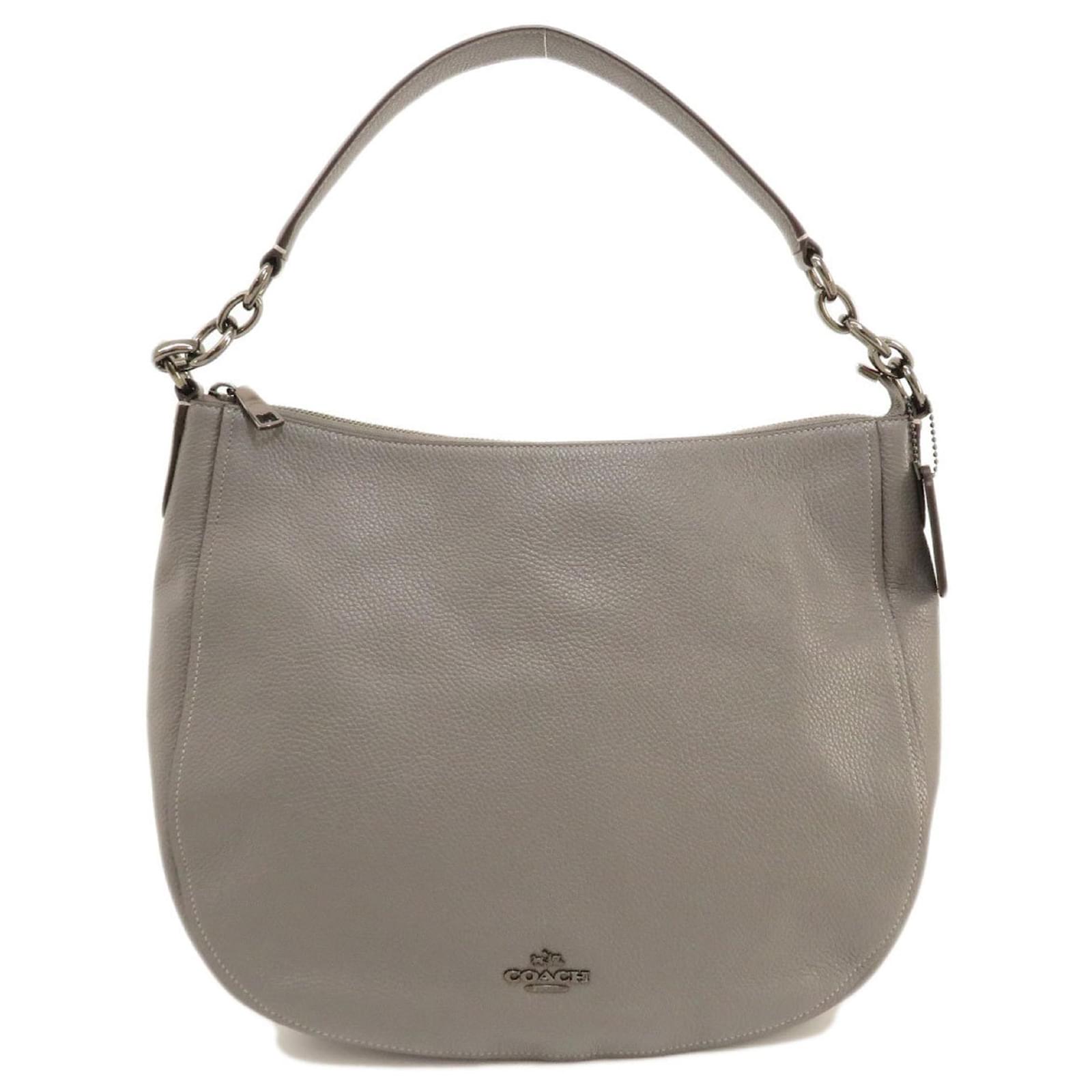 Coach Grey Leather ref.930768 - Joli Closet