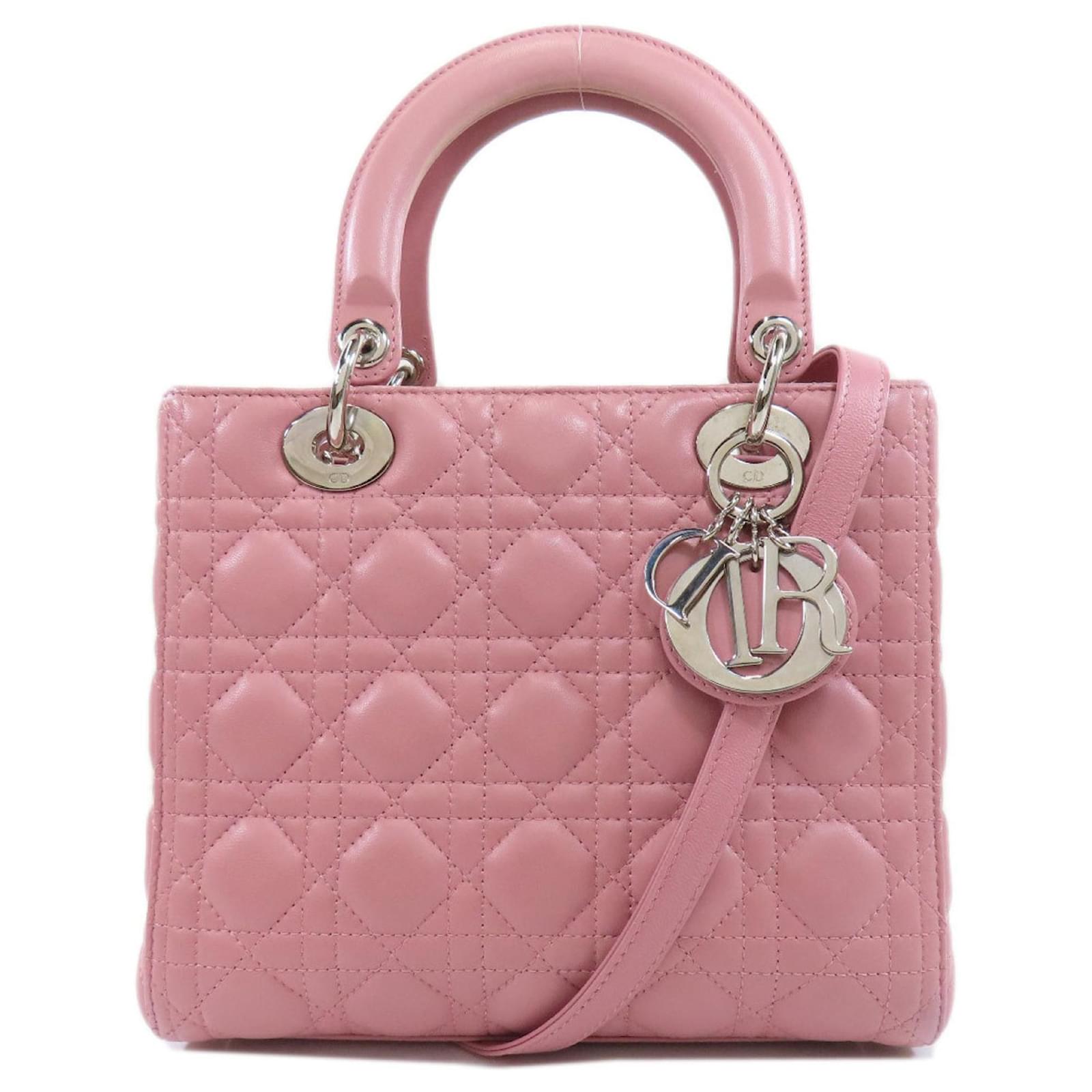 Dior Lady Dior Pink Leather ref.930846 - Joli Closet