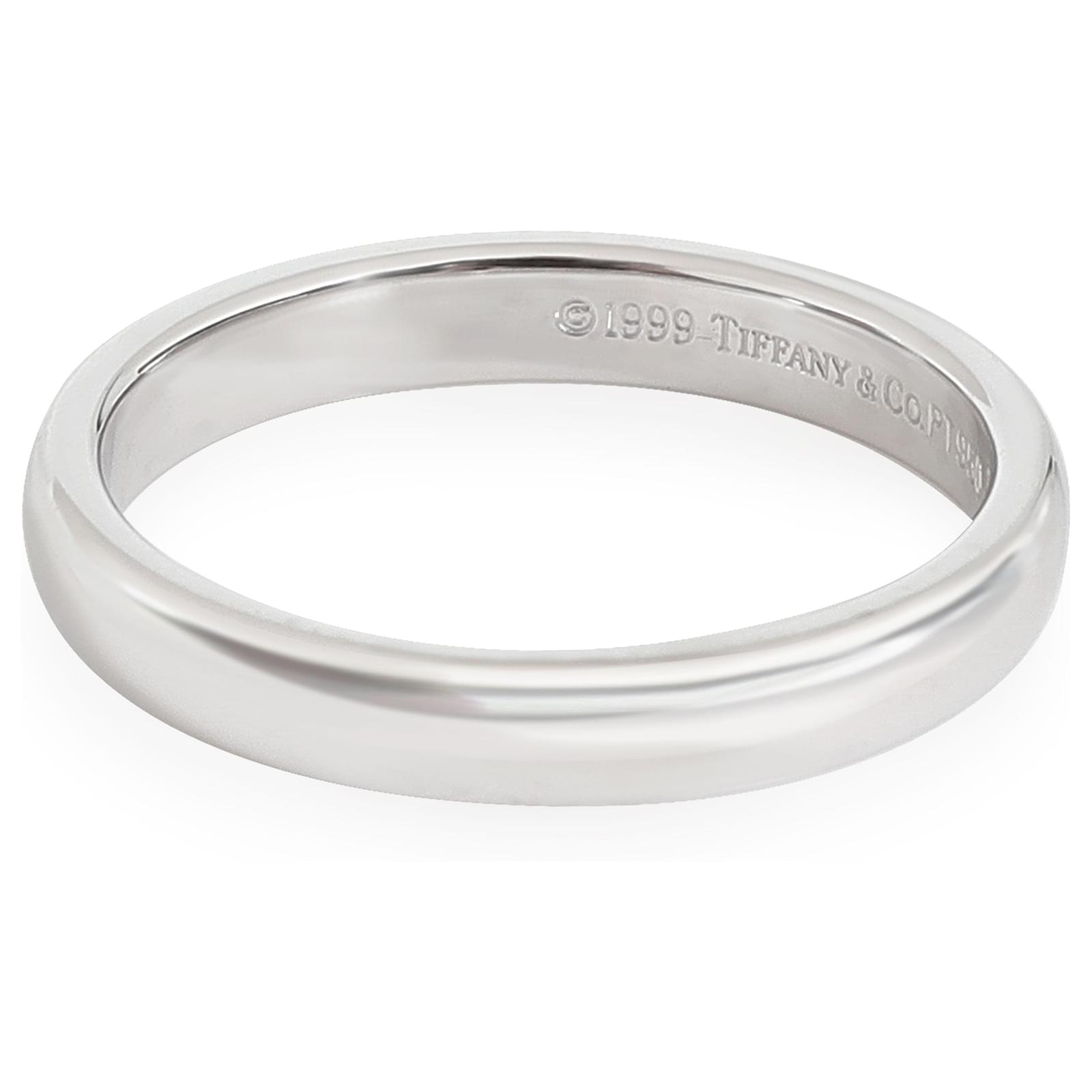 TIFFANY & CO. Tiffany Forever Wedding Band in Platinum Silvery Metallic ...