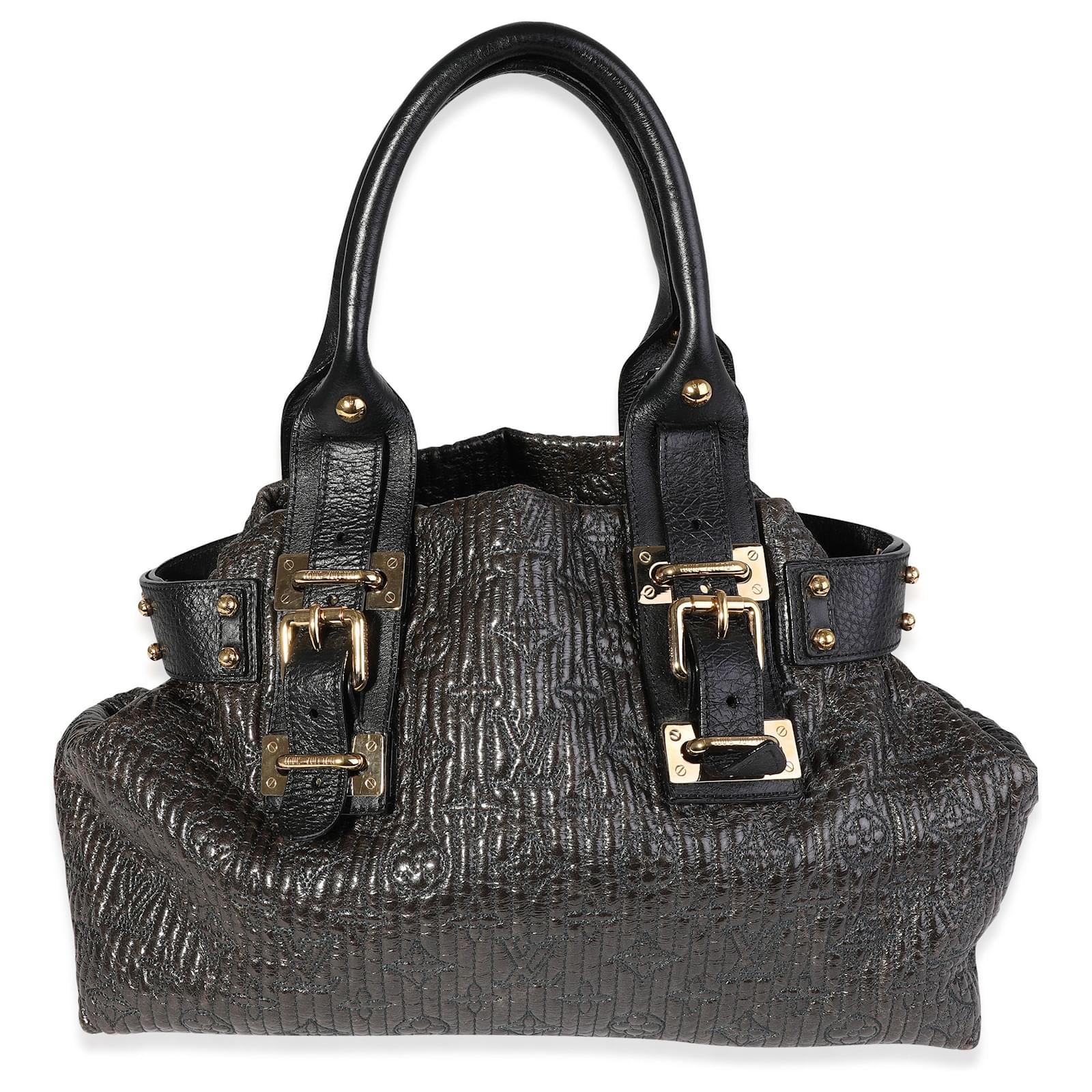 Louis Vuitton Limited Edition Black Monogram Motard Biker Bag Brown ...