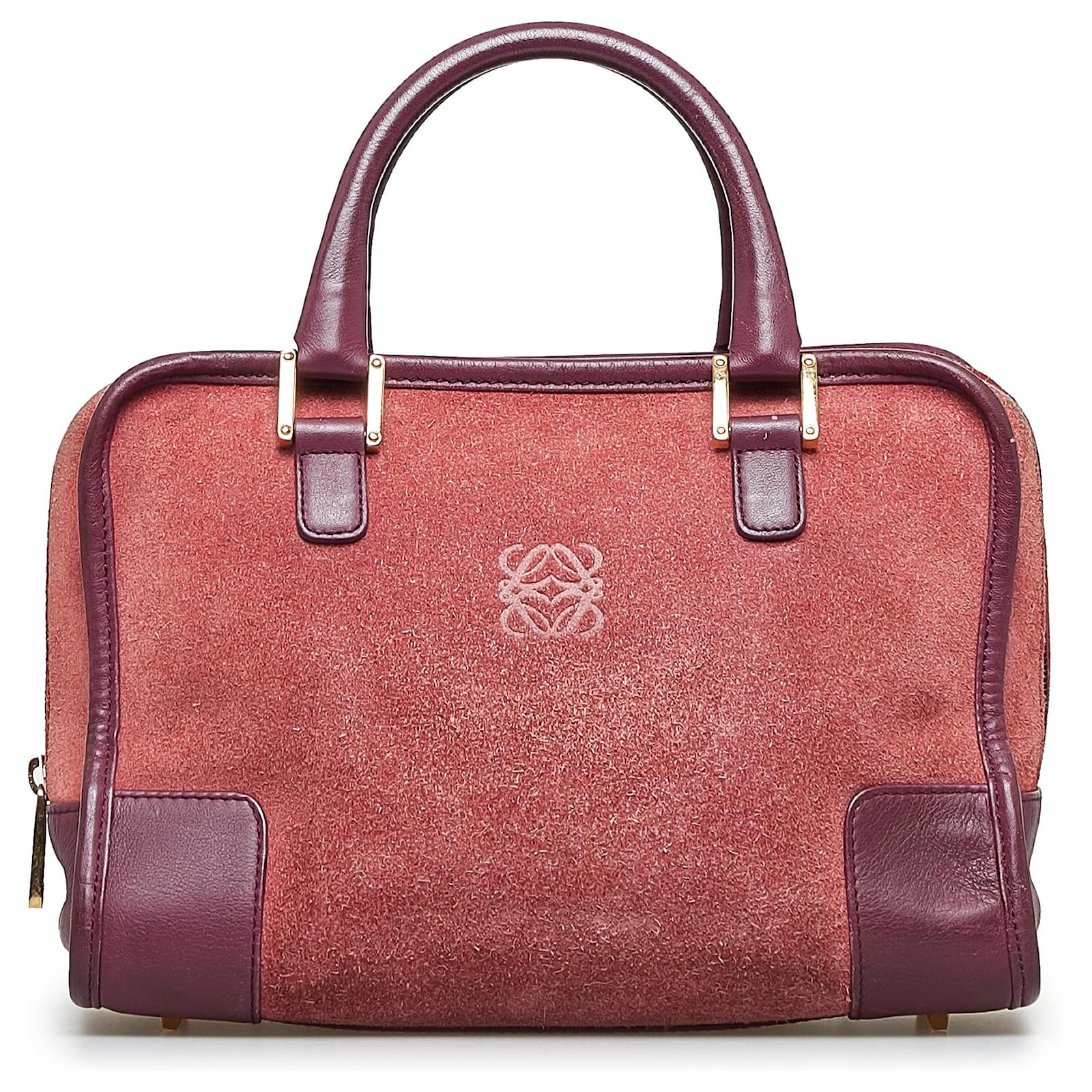 Loewe Red Amazona 28 Suede Leather ref.933990 - Joli Closet