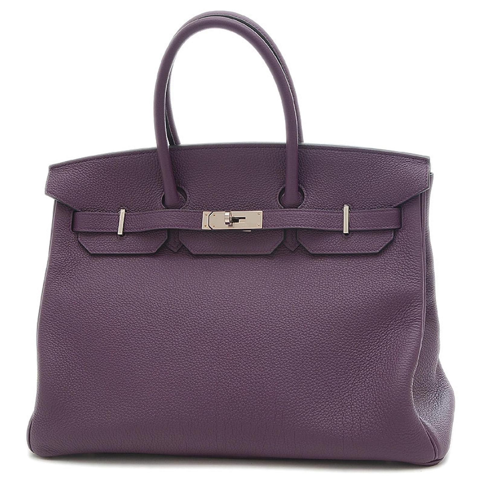 Hermès Birkin 35 Purple Leather ref.935208 - Joli Closet