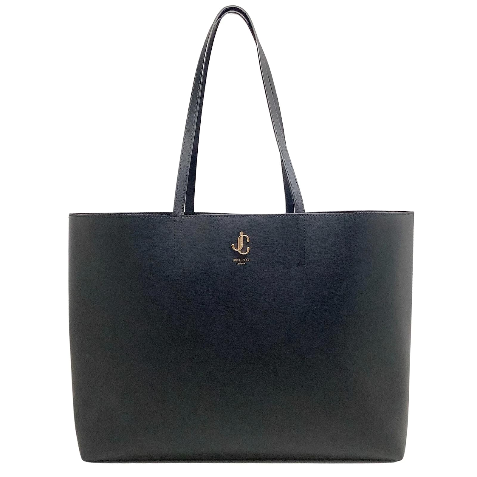 Jimmy Choo Black Leather Nine2Five Tote ref.937777 - Joli Closet