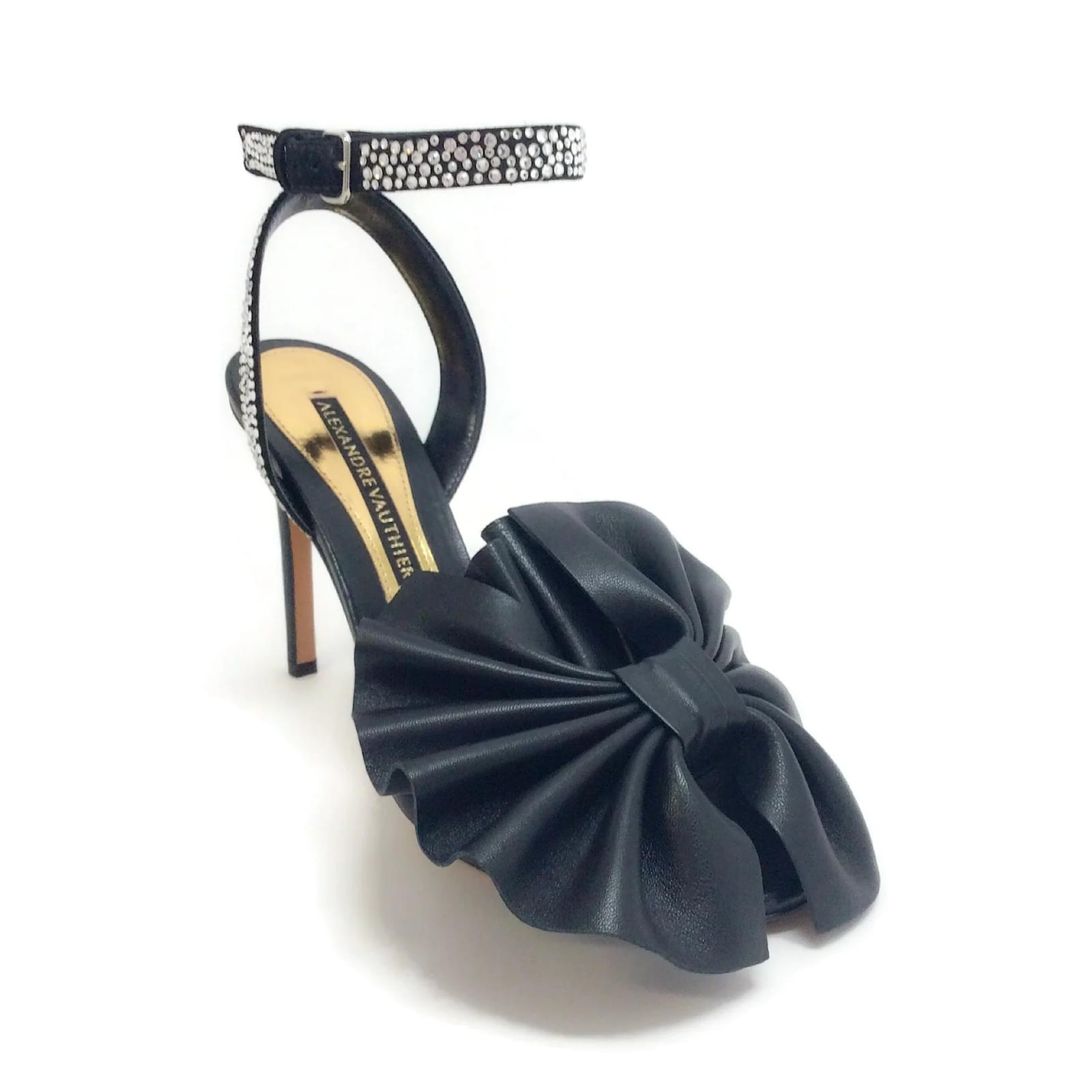 Alexandre Vauthier Black Leather Bowie Pumps ref.938445 - Joli Closet