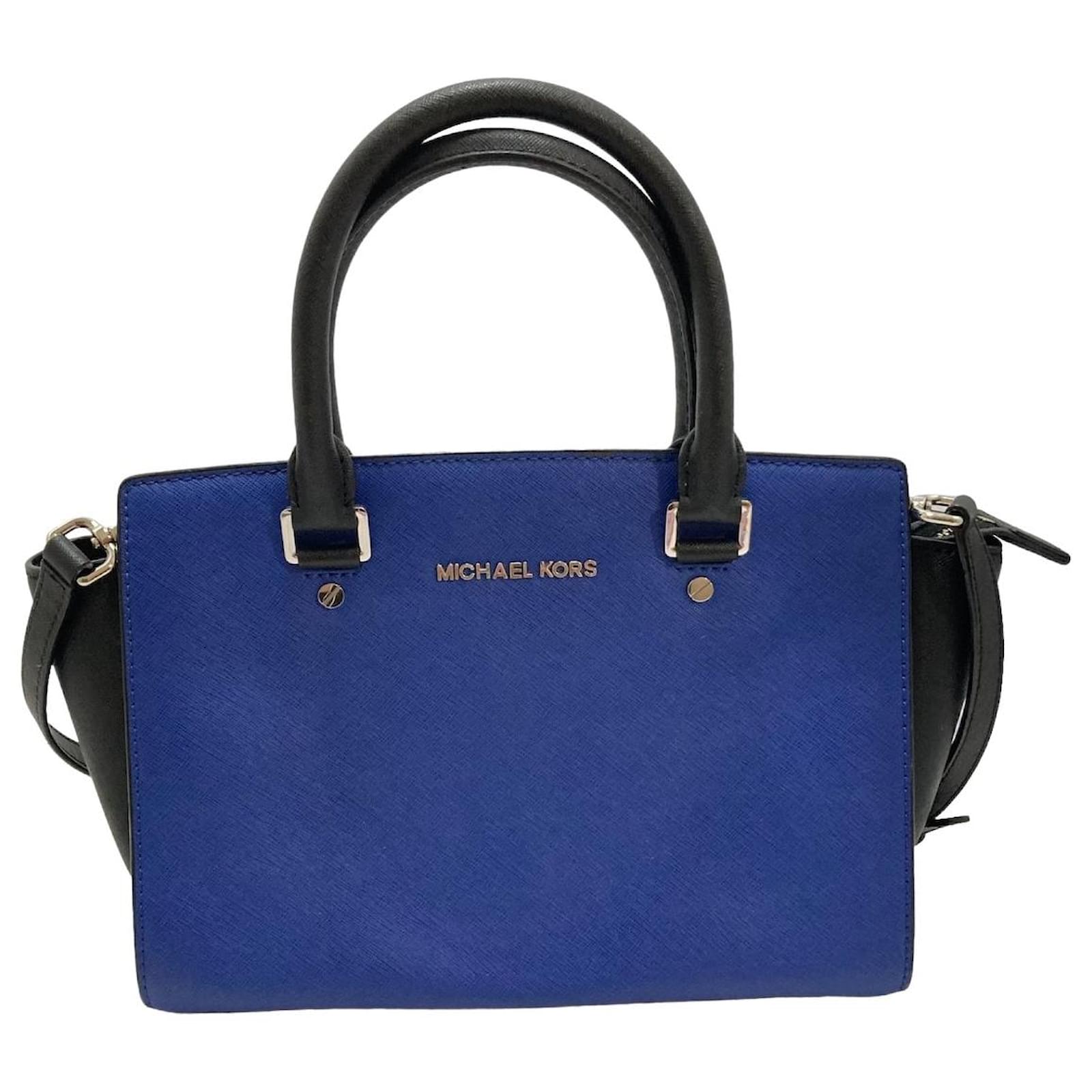Michael Kors Selma Blau Leder ref.940480 Joli Closet