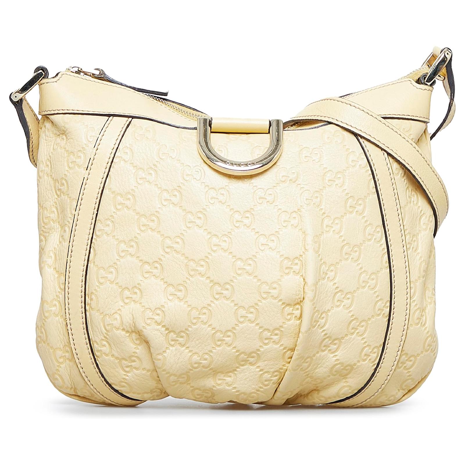 Gucci Yellow Guccissima Abbey D-Ring Crossbody Leather Pony-style ...