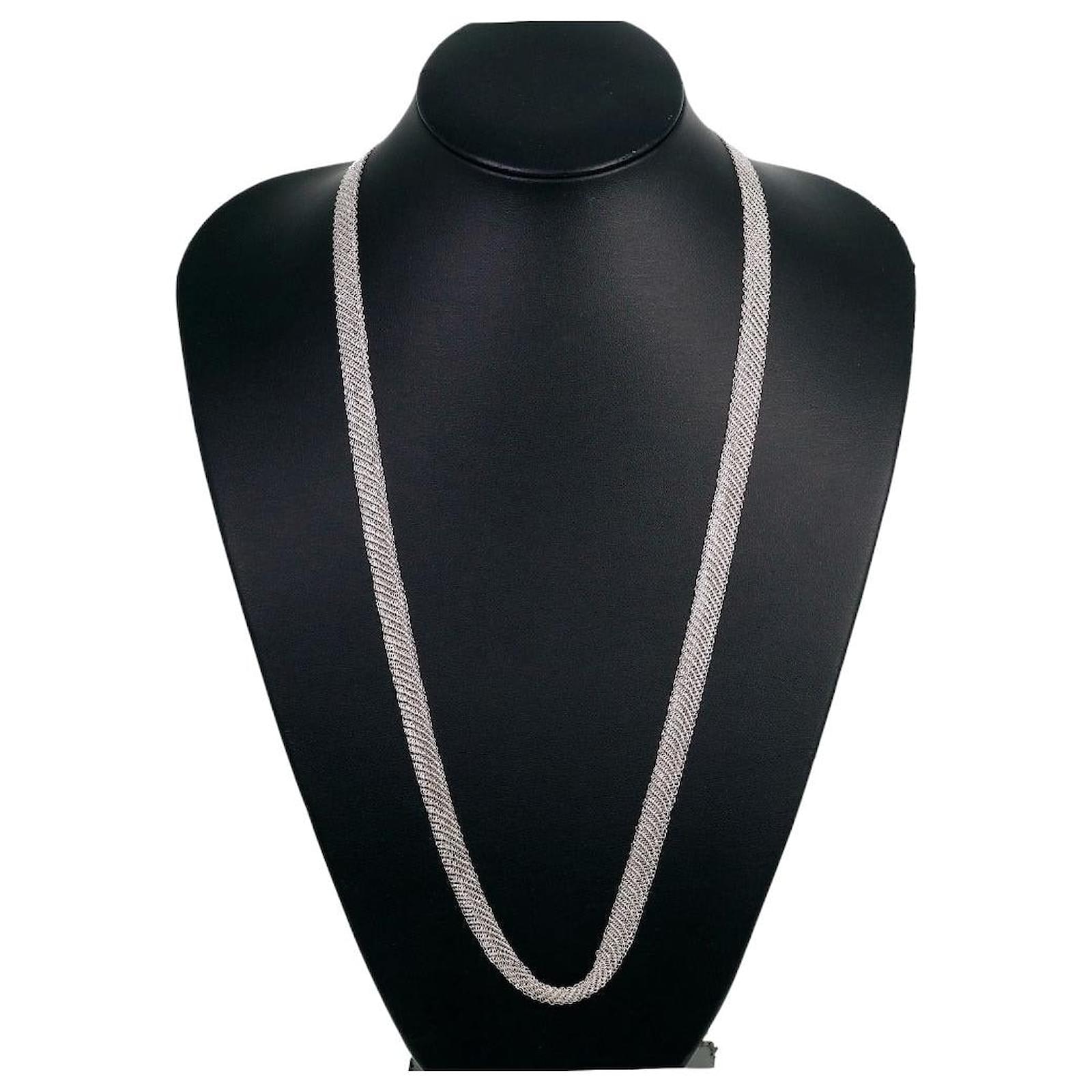 Tiffany & Co Mesh Silvery Silver ref.941445 - Joli Closet