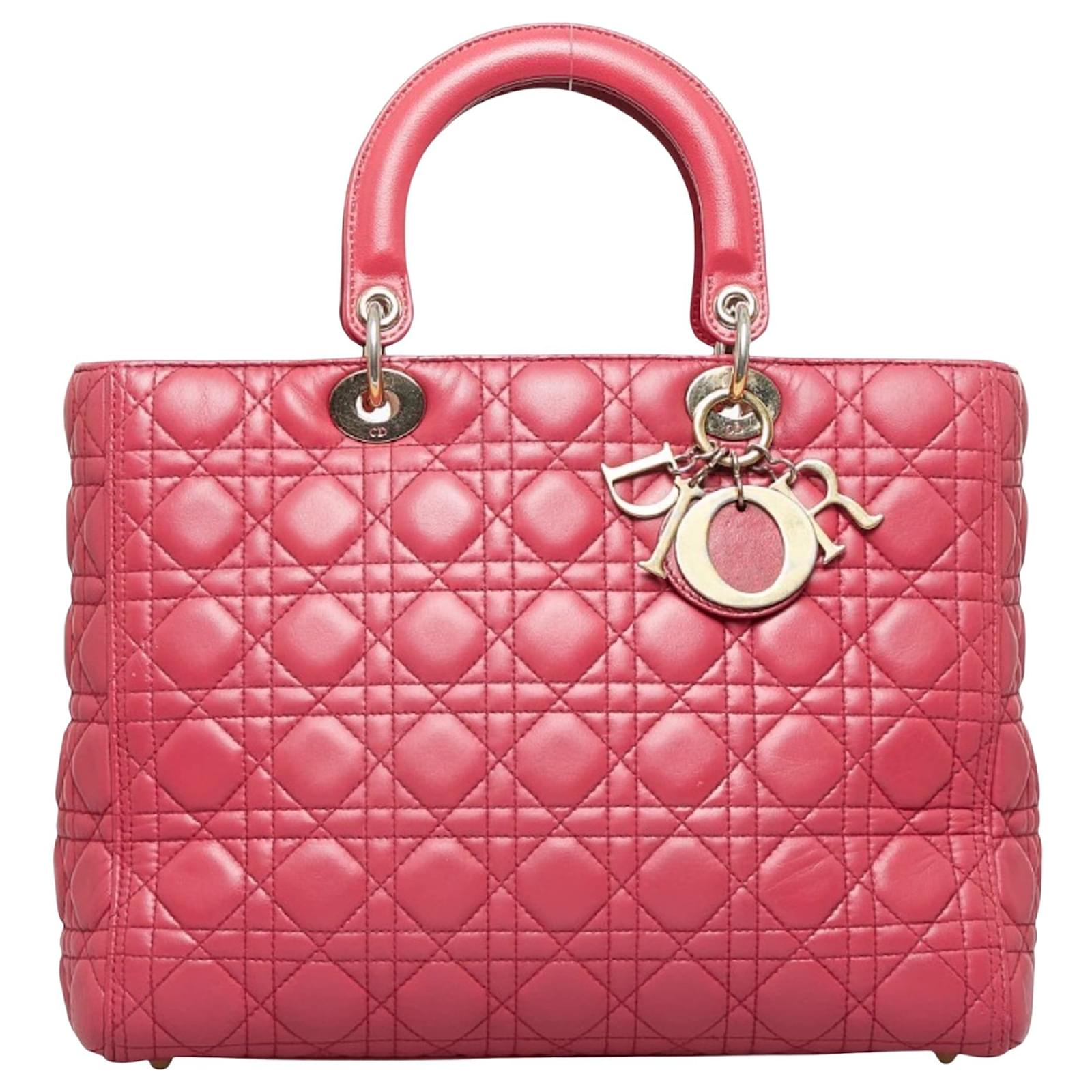 Dior Lady Dior Pink Leather ref.941542 - Joli Closet