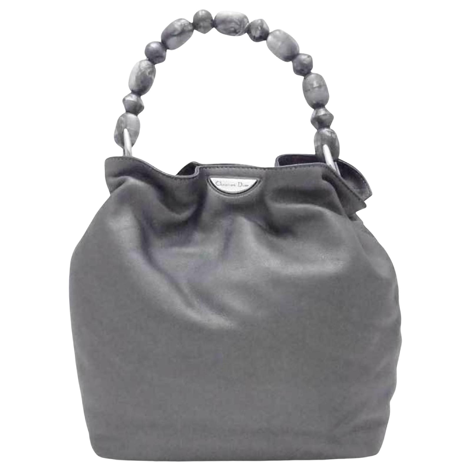 Dior Malice Grey Leather ref.941818 - Joli Closet