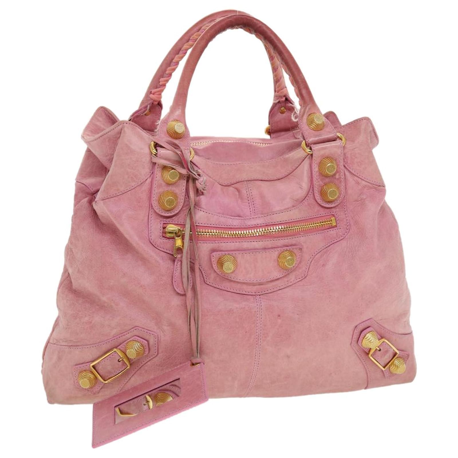 BALENCIAGA The Giant Handtasche Leder Rosa 173085 Auth yk7128 Pink ref ...