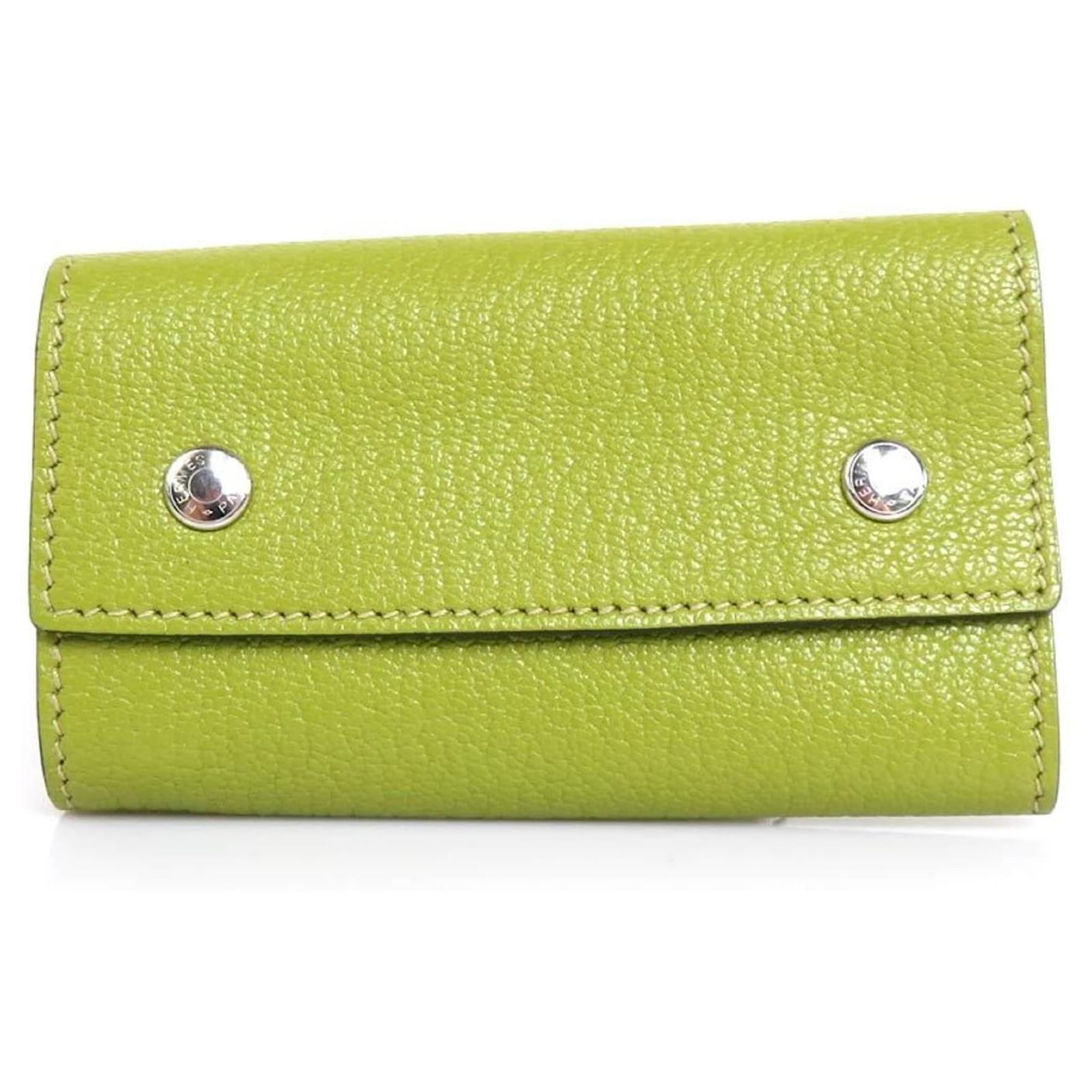 Hermès key case Green Leather ref.942810 - Joli Closet