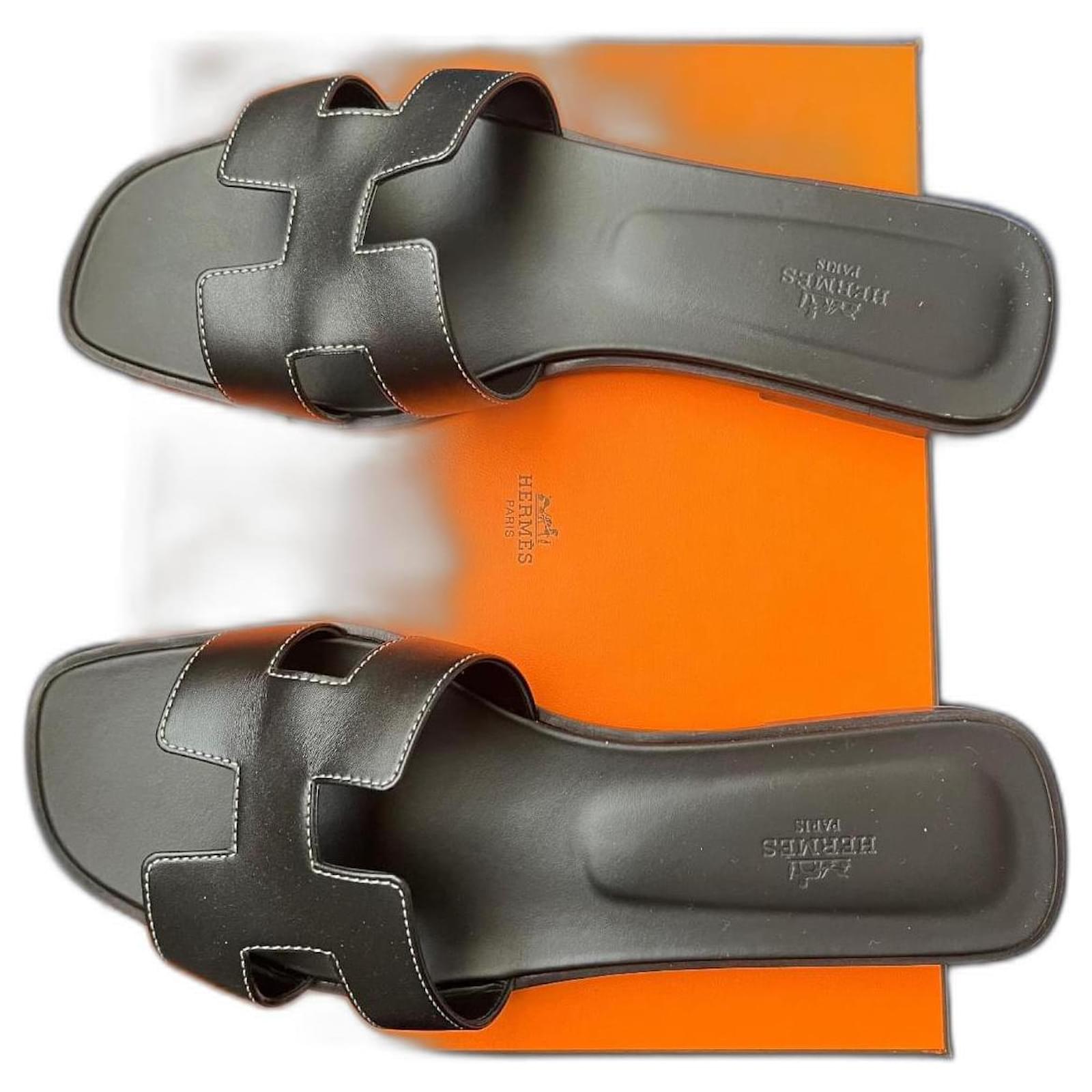 Hermès Oran Black Leather ref.942956 - Joli Closet