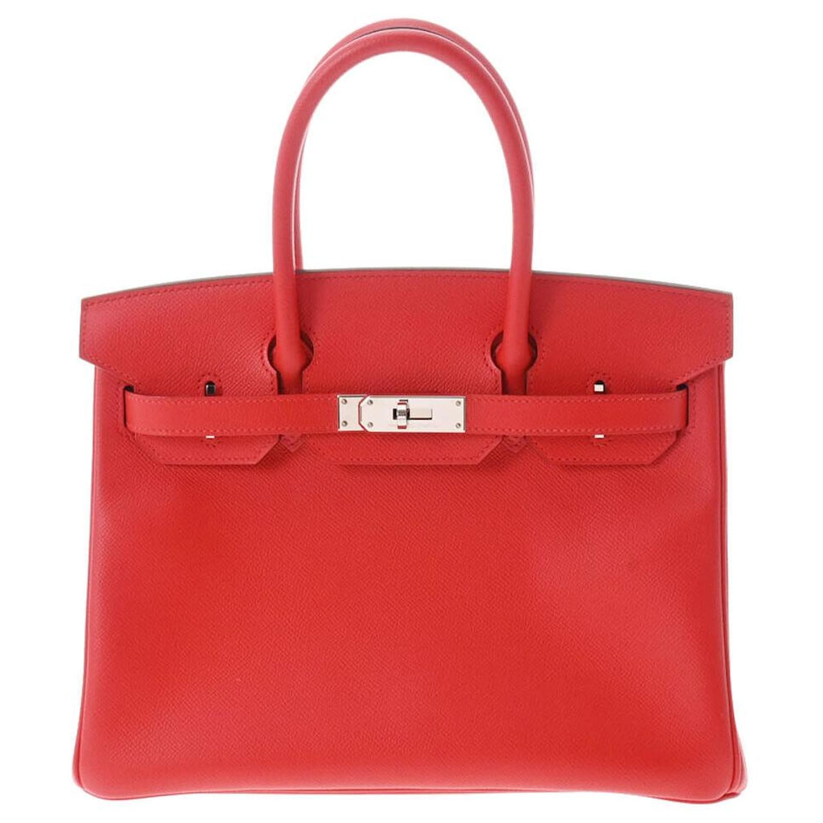 Hermès Birkin 30 Red Leather ref.944323 - Joli Closet