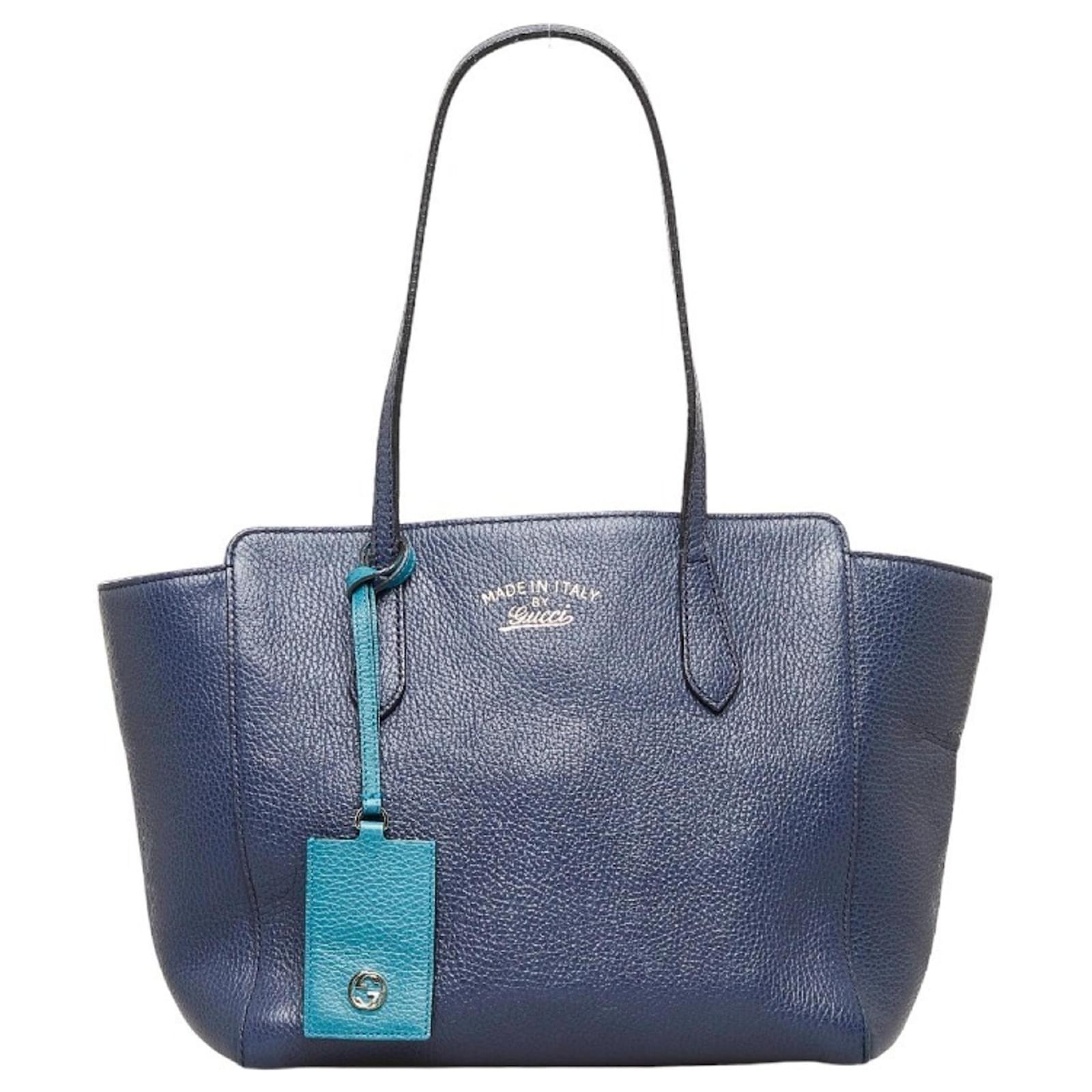 Gucci Swing Blue Leather ref.944412 - Joli Closet