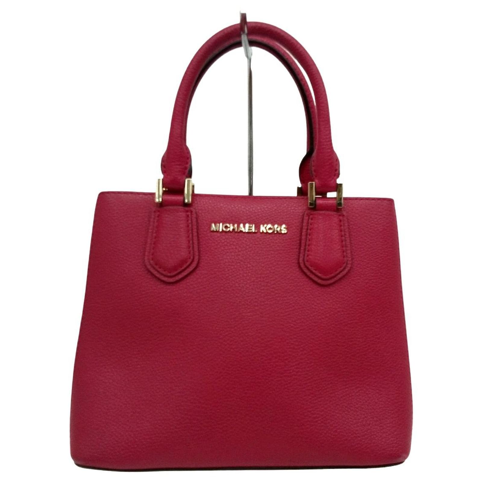 Michael Kors Mercer Pink Leather ref.944454 - Joli Closet