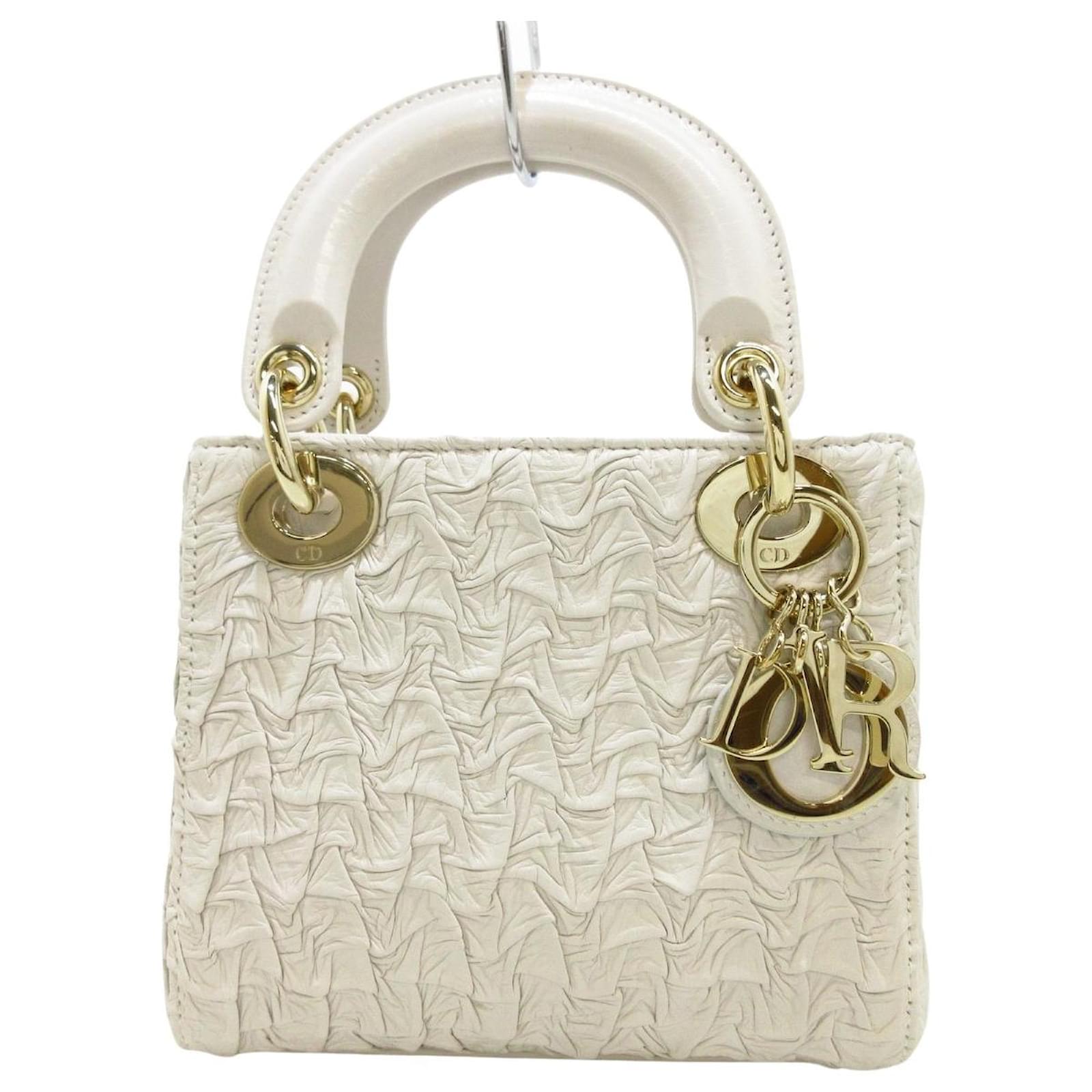 Dior Lady Dior White Leather ref.944456 - Joli Closet