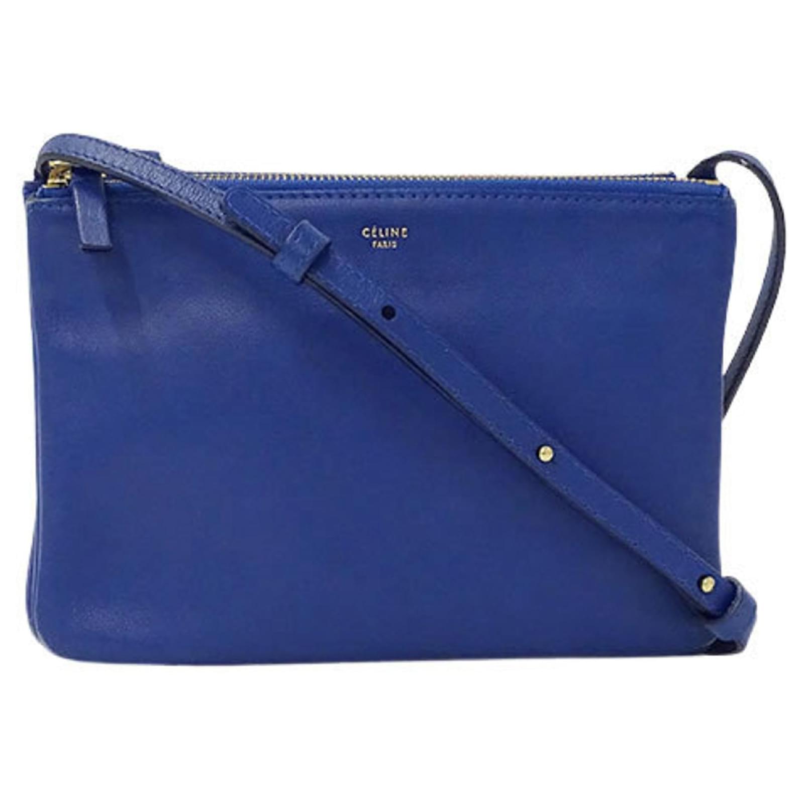 Céline Celine Blue Leather ref.944883 - Joli Closet