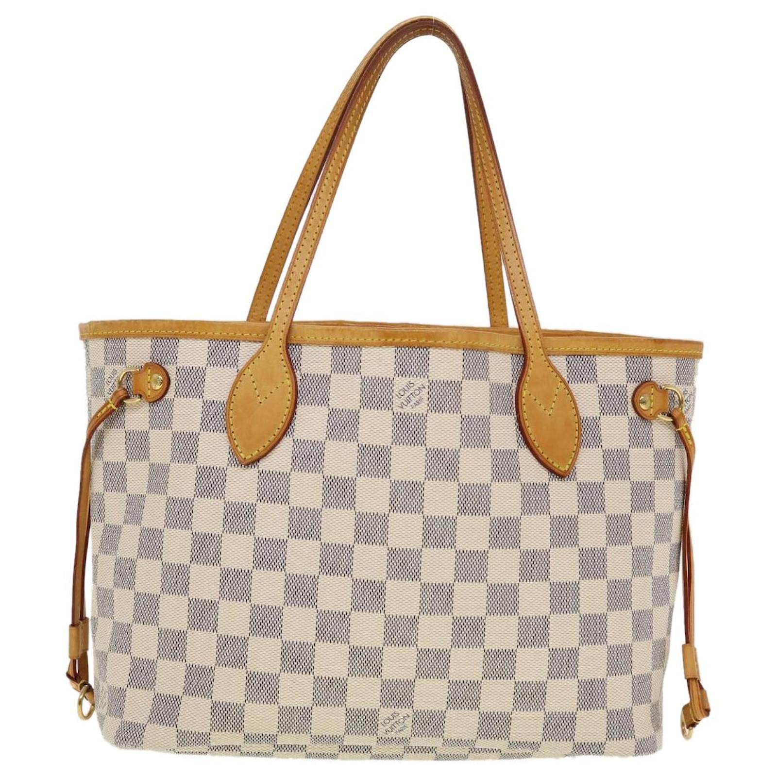 Louis Vuitton Neverfull White Cloth ref.945439 - Joli Closet