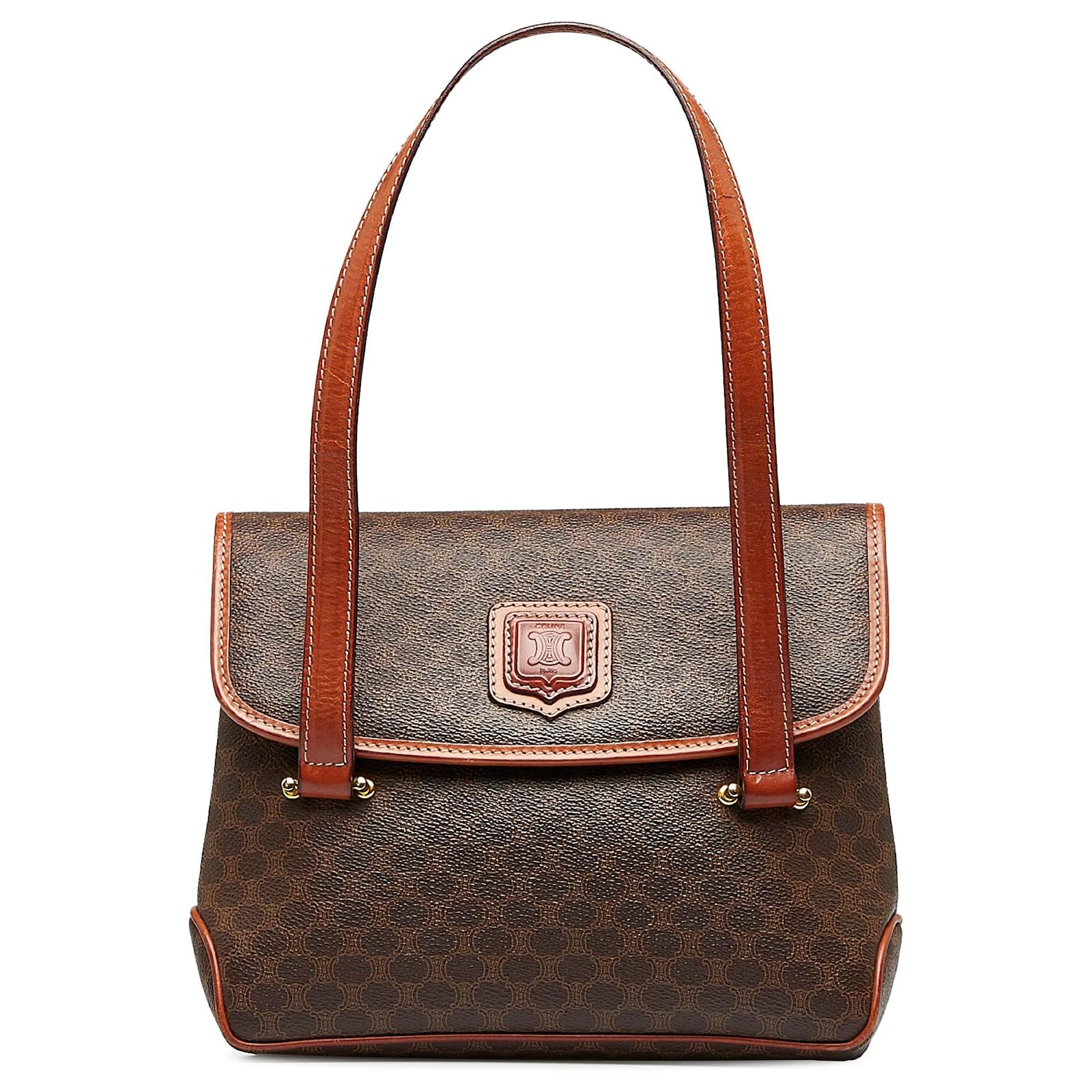 Céline Celine Brown Macadam Handbag Cloth Cloth ref.945522 - Joli Closet