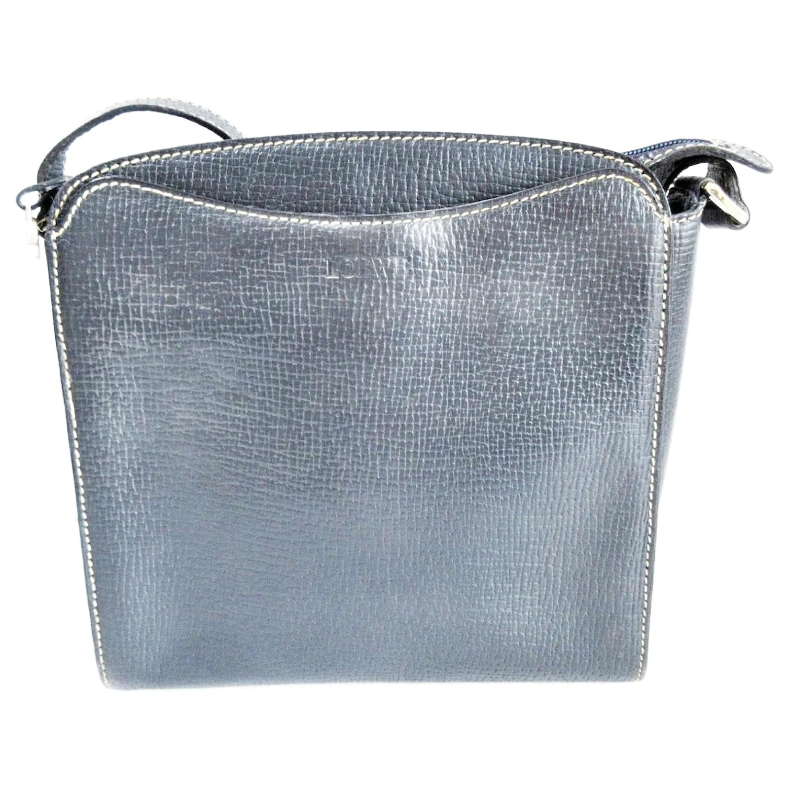Loewe Grey Leather ref.946049 - Joli Closet