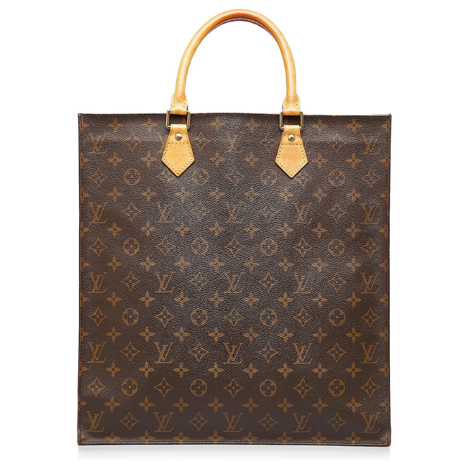 Louis Vuitton Brown Monogram Sac Plat Cloth ref.946473 - Joli Closet