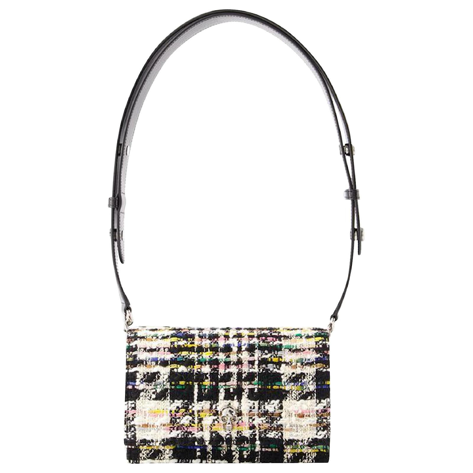 Small Skull Bag - Alexander McQueen - Tweed - Multi Python print ref ...