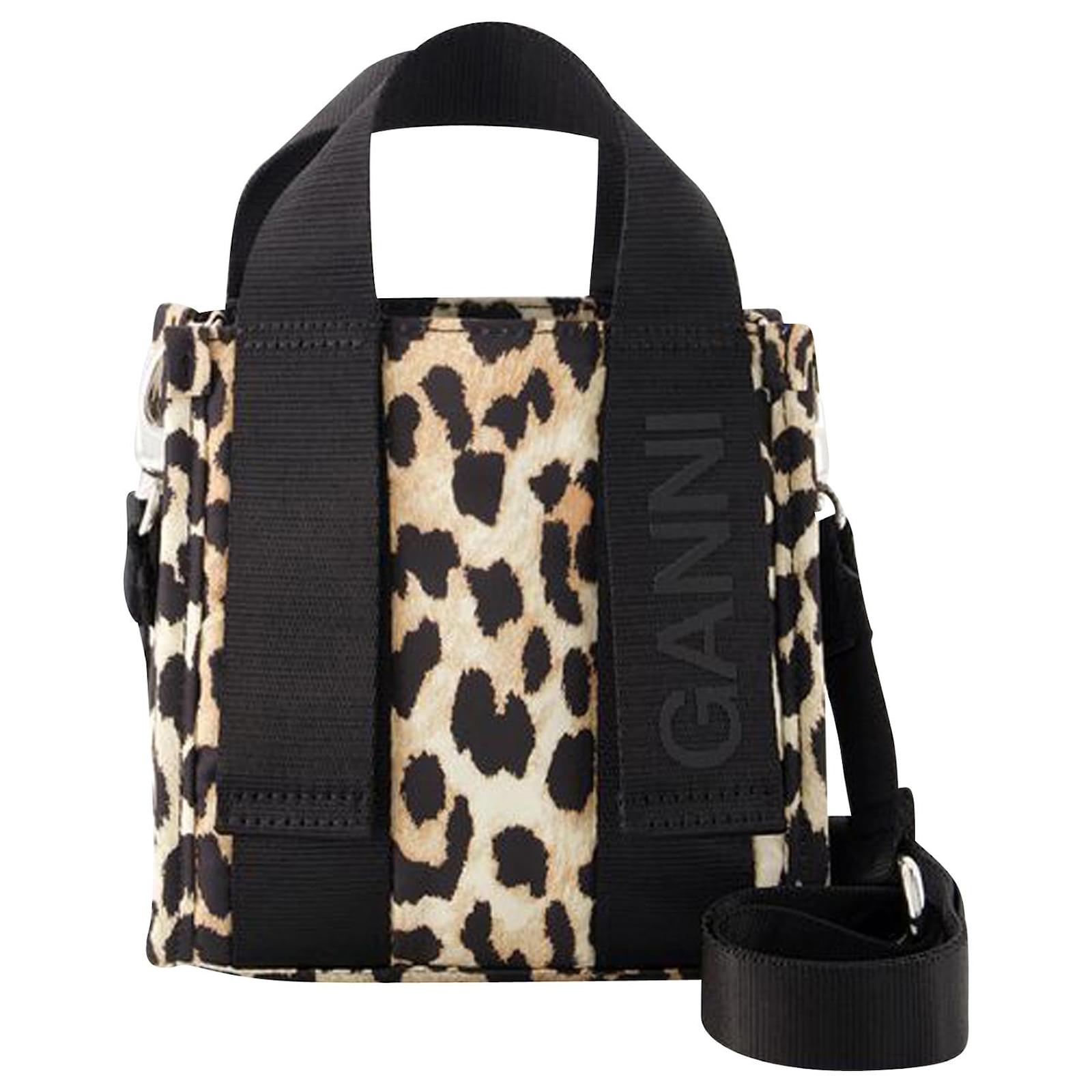 Recycled Tech Tote bag - Ganni - Synthetic - Black ref.947114 - Joli Closet