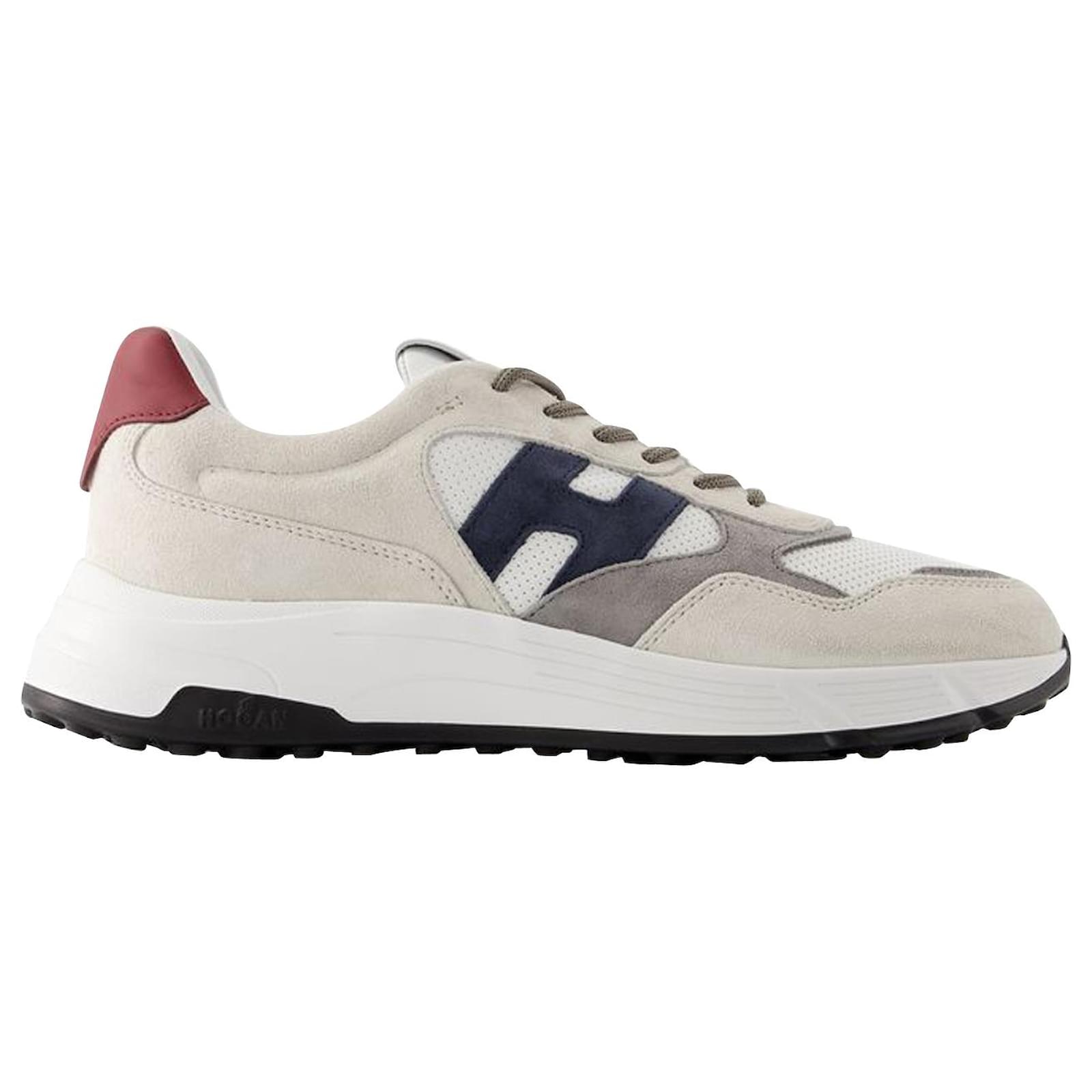 Hyperlight Sneakers - Hogan - Leather - Grey ref.947215 - Joli Closet