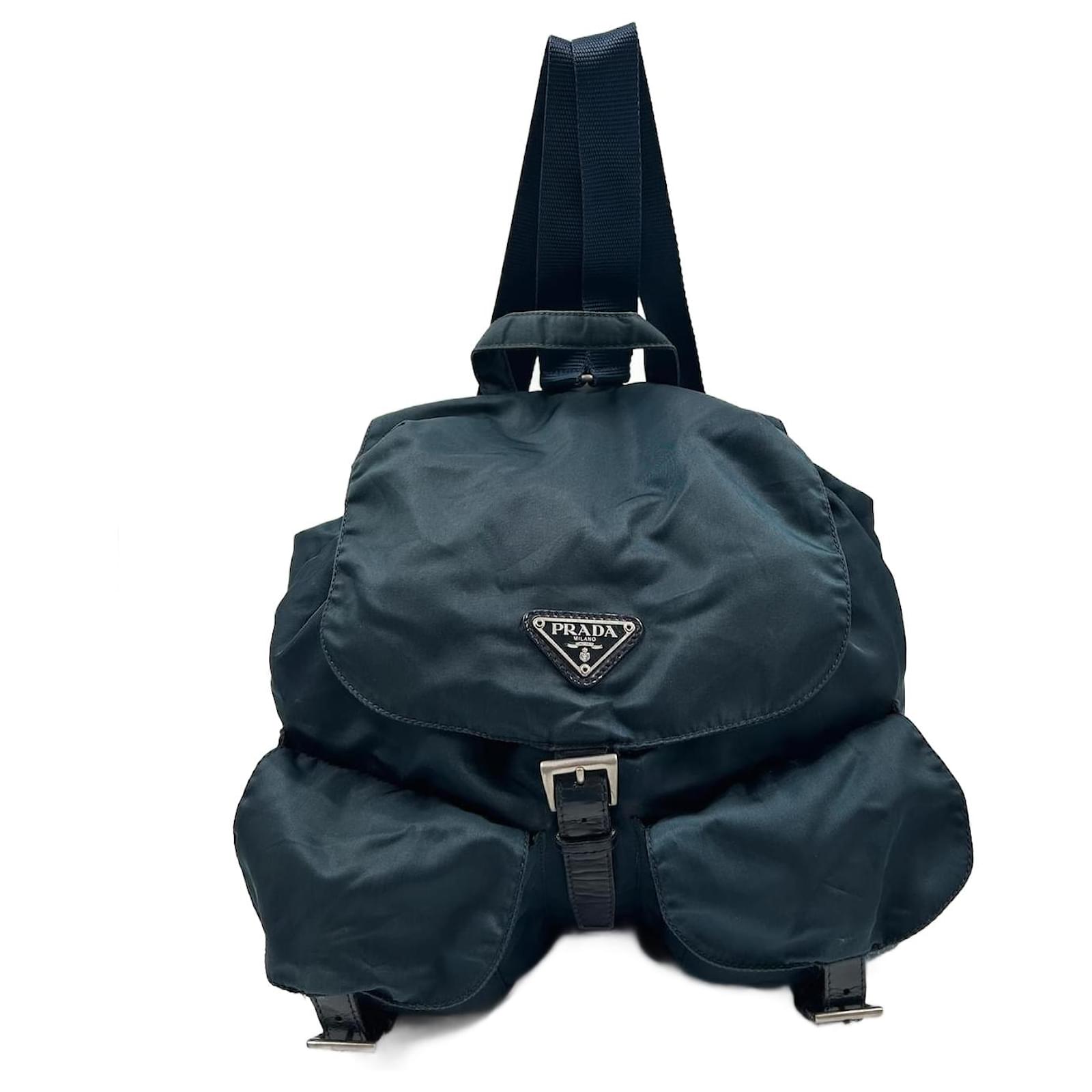 Blue Prada Nylon Backpack ref.948183 - Joli Closet