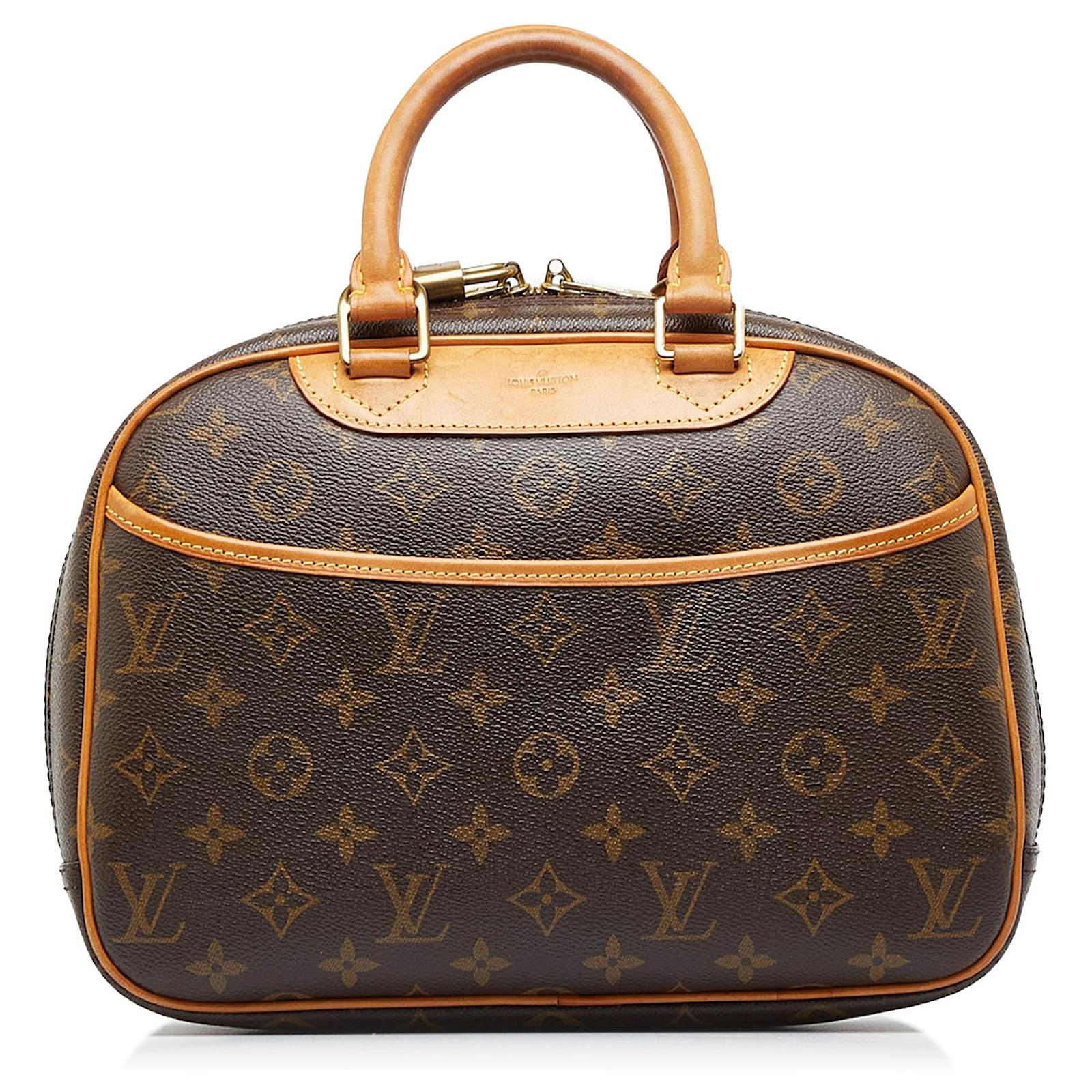 Louis Vuitton Brown Monogram Trouville Leather Cloth ref.948725 - Joli ...