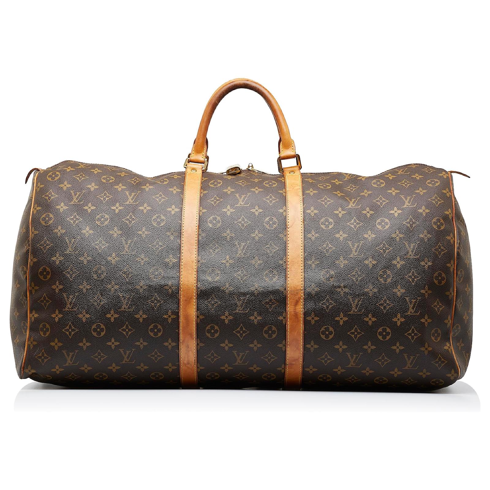 Louis Vuitton Brown Monogram Keepall 60 Cloth ref.948743 - Joli Closet