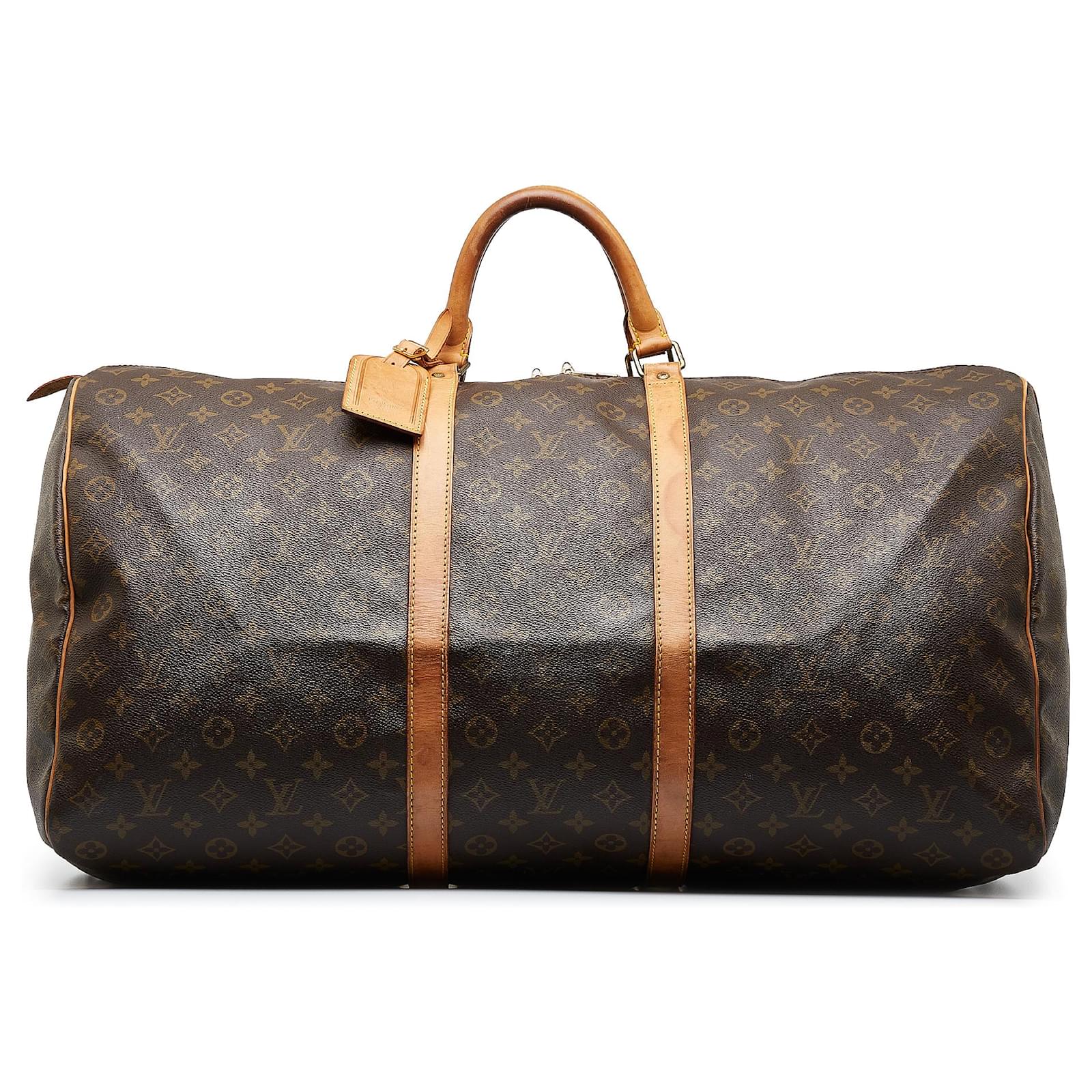 Louis Vuitton Brown Monogram Keepall 60 Cloth ref.948747 - Joli Closet