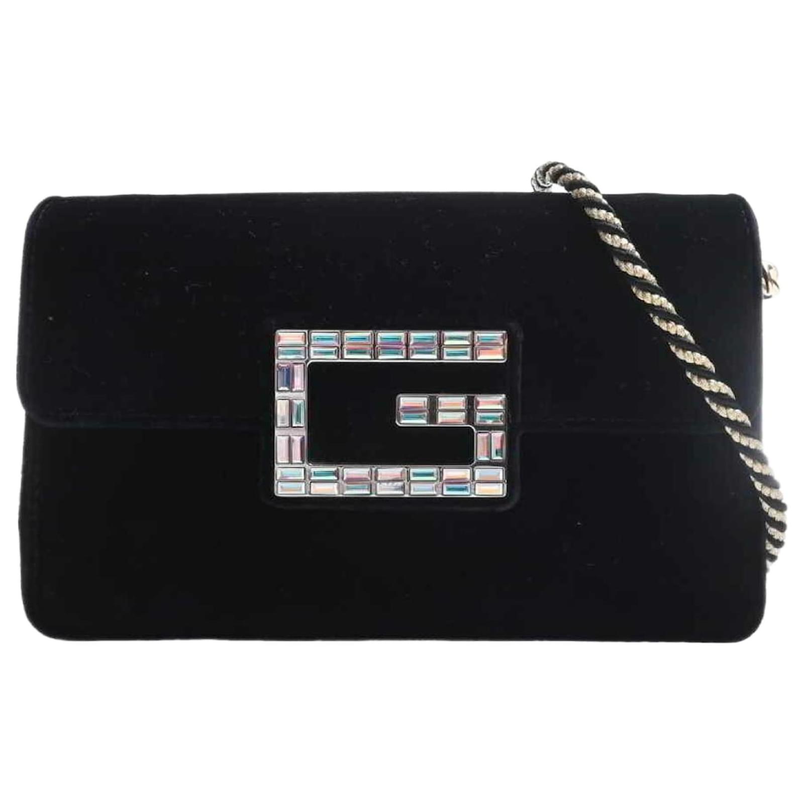 Gucci Square G Black Velvet ref.949832 - Joli Closet