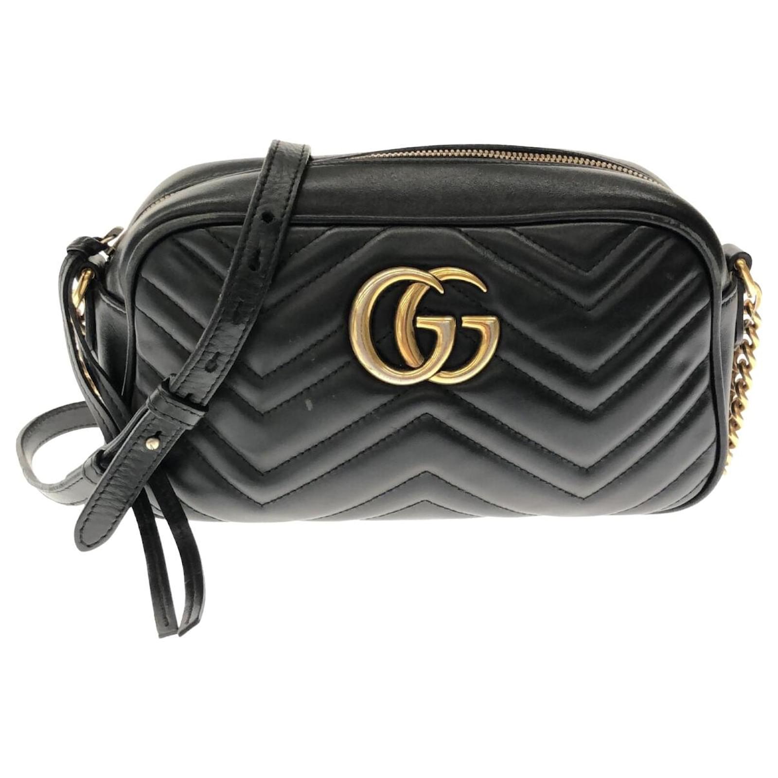 Gucci GG Marmont Black Leather ref.949908 - Joli Closet