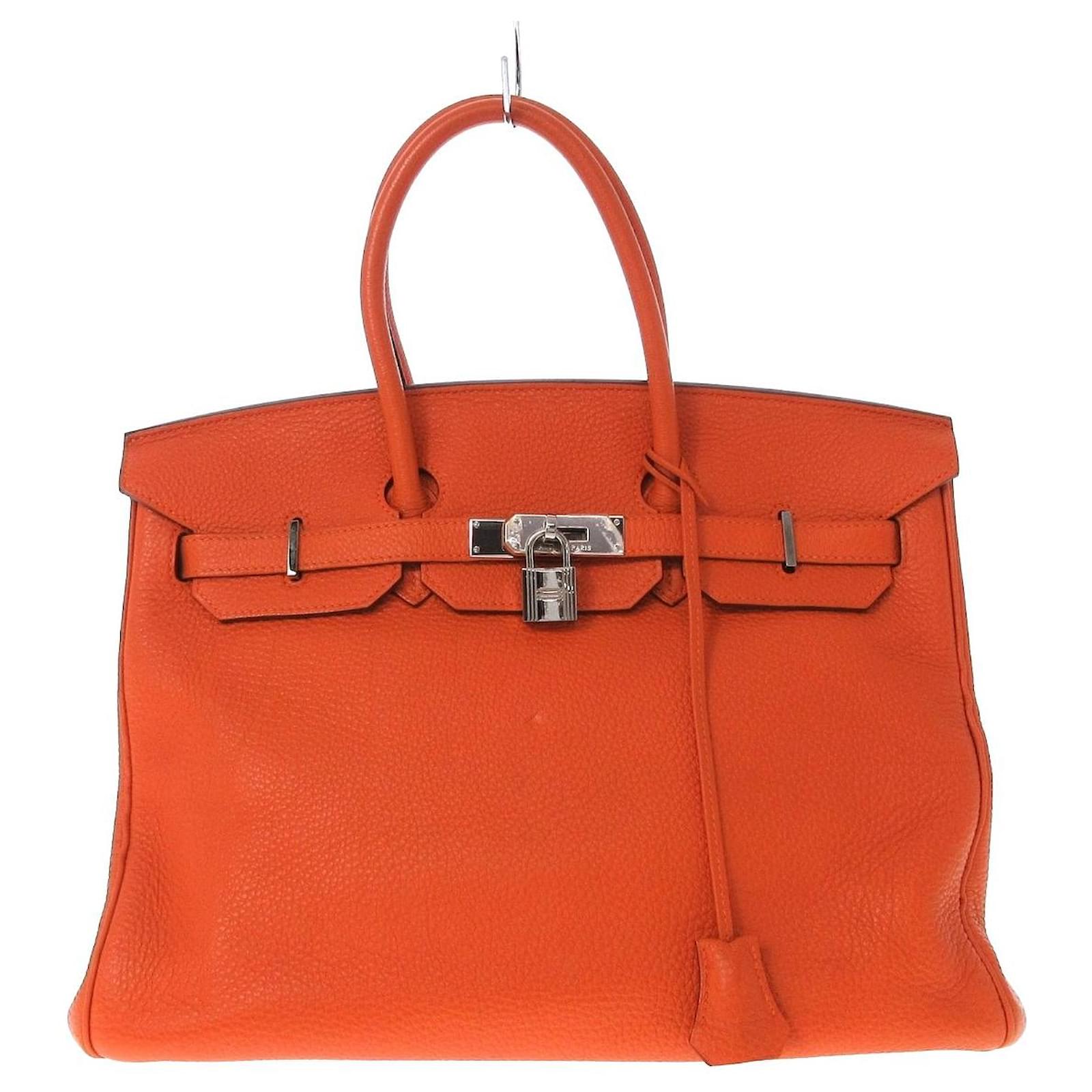Hermès Birkin 35 Orange Leather ref.950092 - Joli Closet