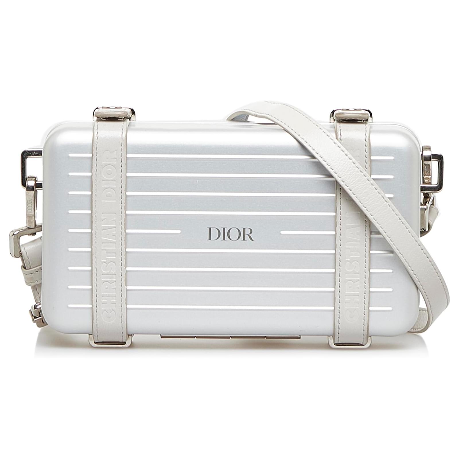 Dior Silver Dior x Rimowa Personal Utility Case Silvery Steel Metal ref ...