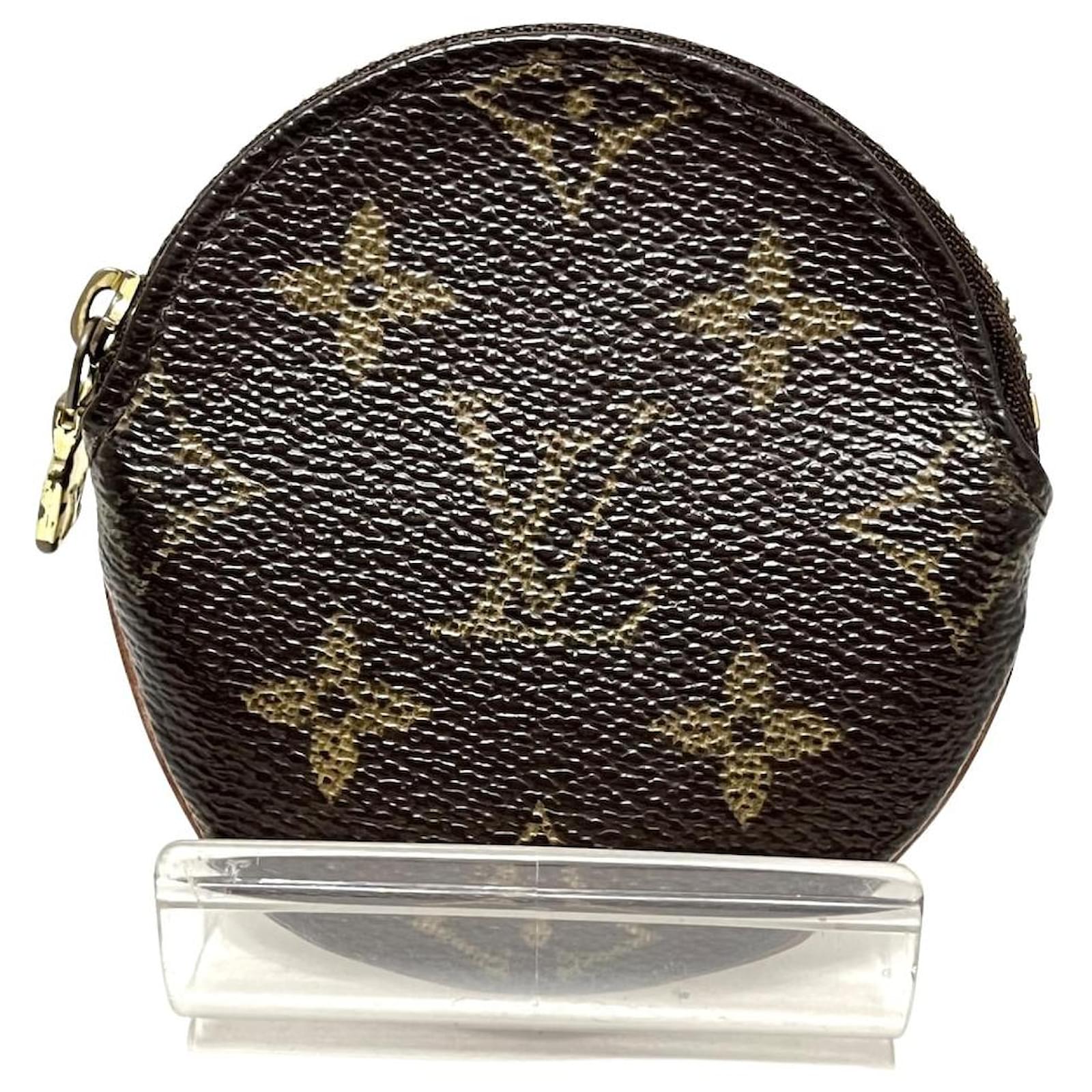 Louis Vuitton Porte Monnaie Rond Brown Cloth ref.951328 - Joli Closet