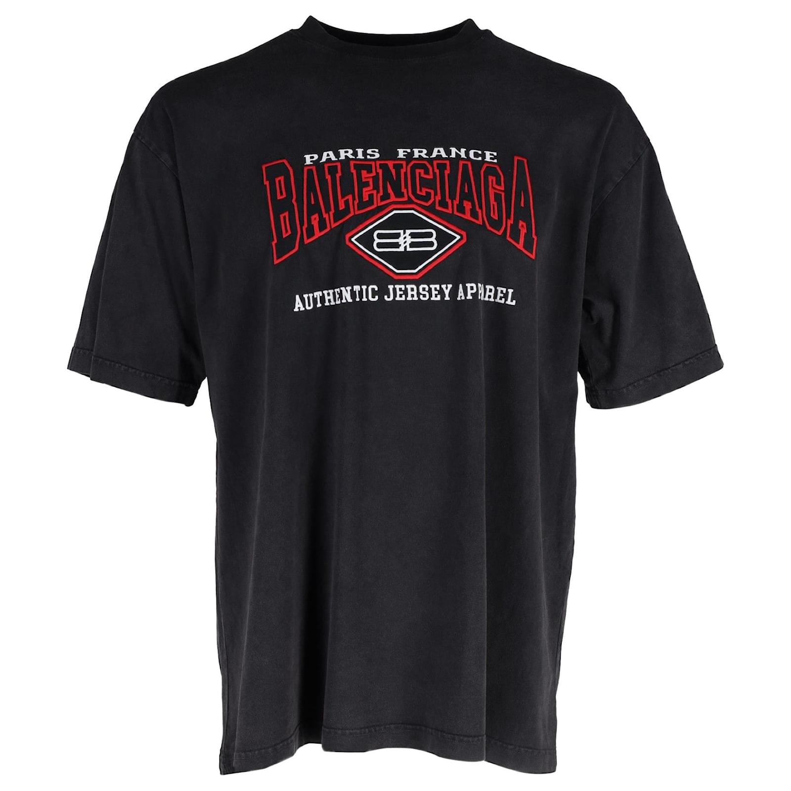 Balenciaga Sport Logo Graphic T-Shirt in Black Cotton ref.951932 - Joli ...