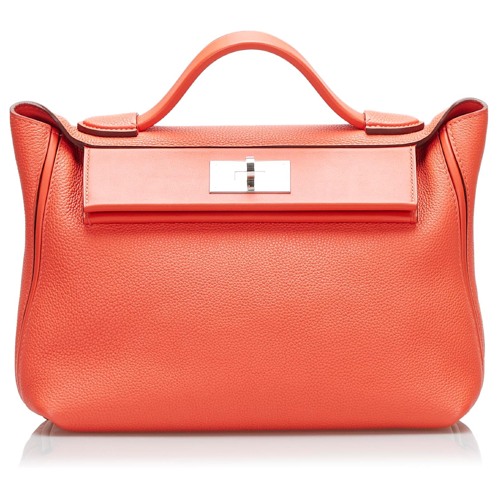 Hermès Hermes Red Togo 24/24 29 Leather Pony-style calfskin ref.953380 ...