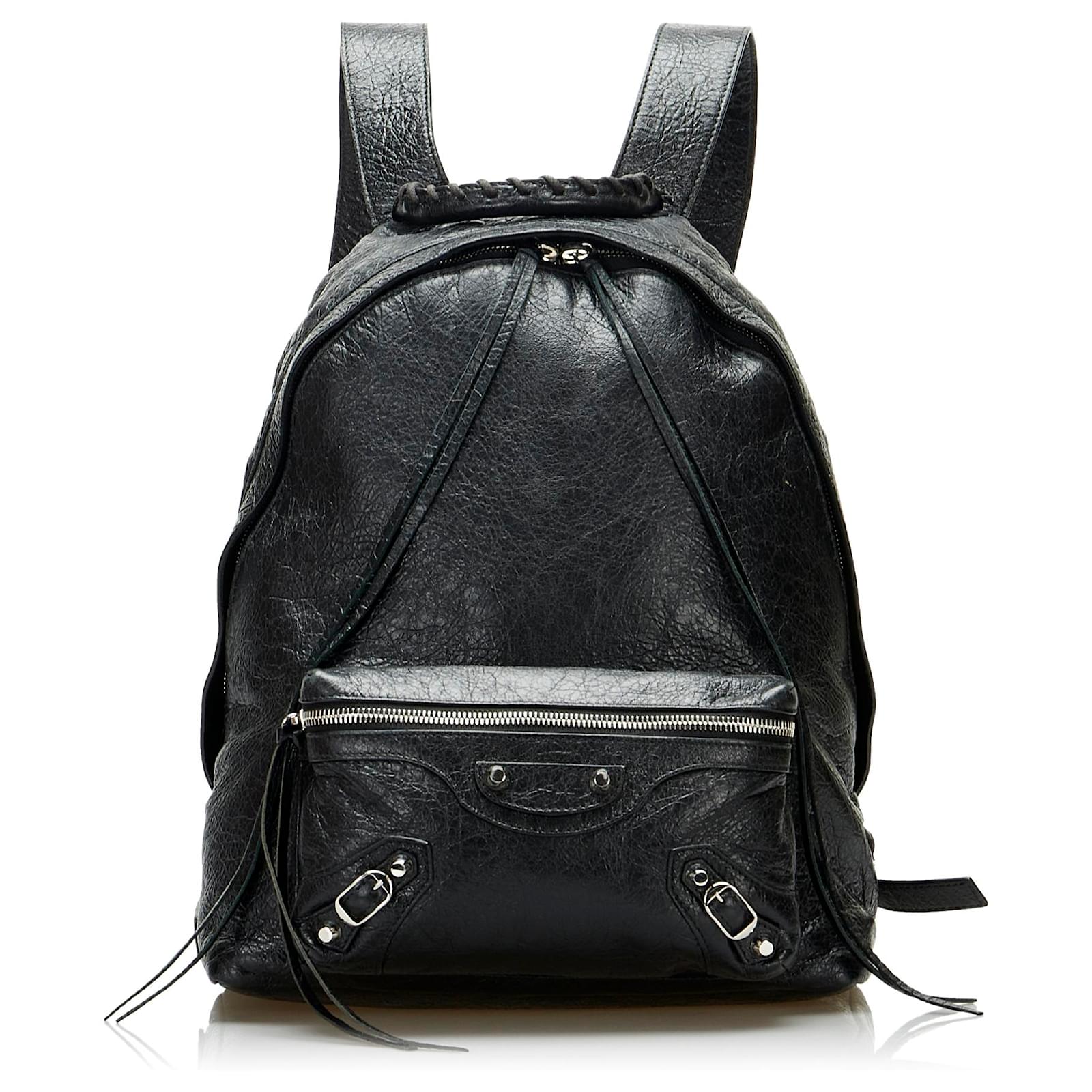 Balenciaga Black Motocross Giant Arena Backpack Leather ref.953490 ...