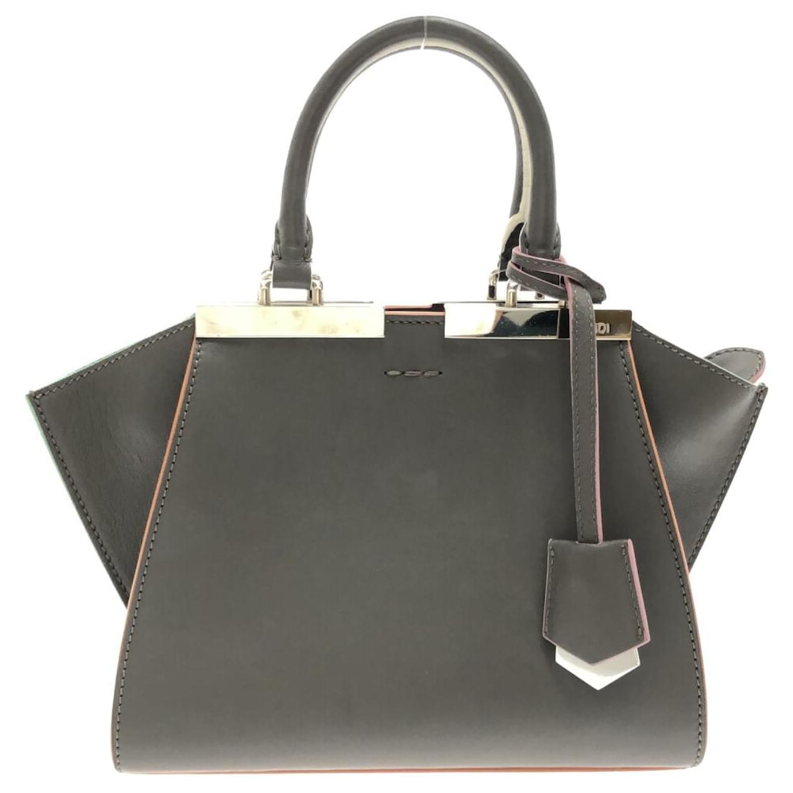 Fendi 3Jours Grey Leather ref.954449 - Joli Closet
