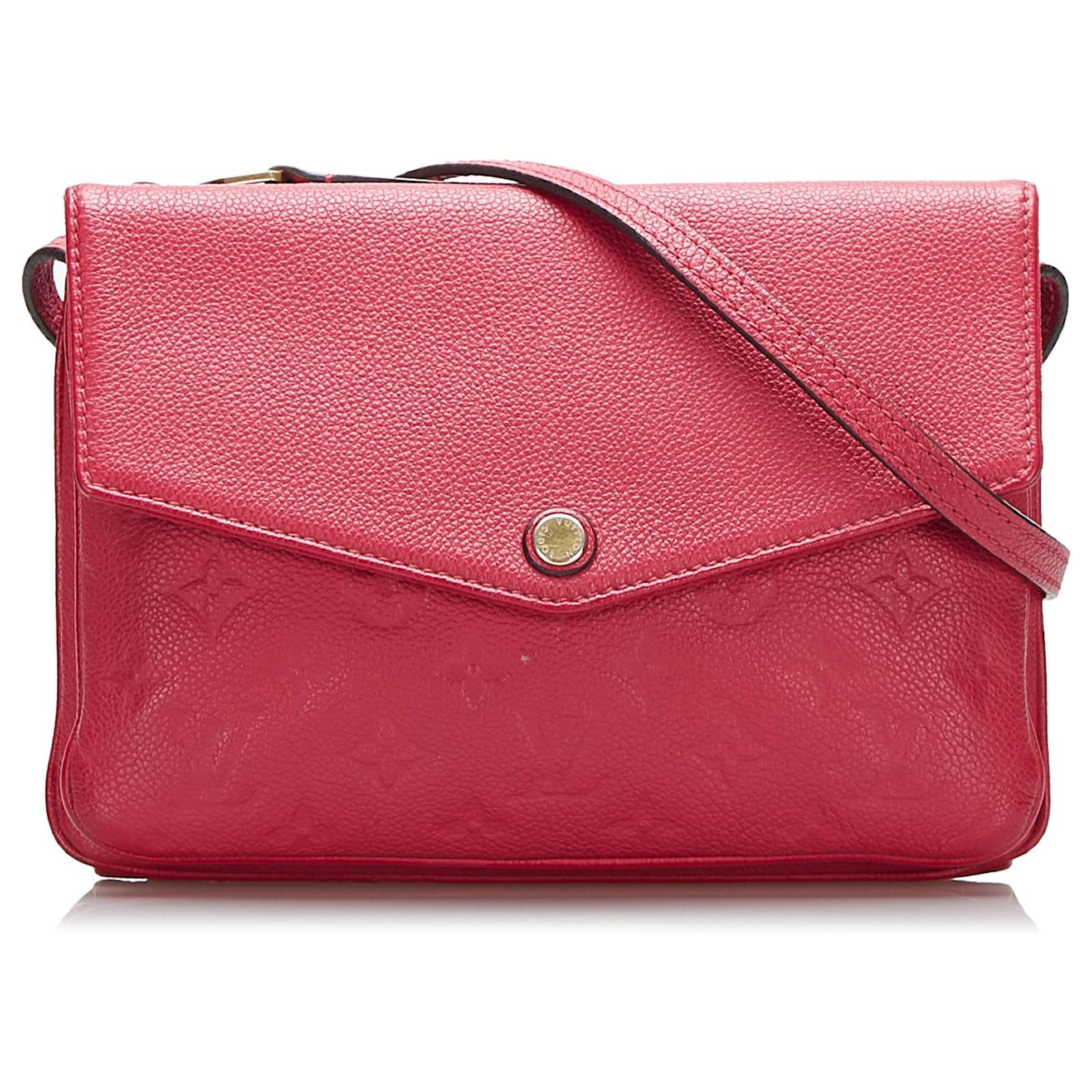 Louis Vuitton Red Monogram Empreinte Twice Leather ref.954613 - Joli Closet